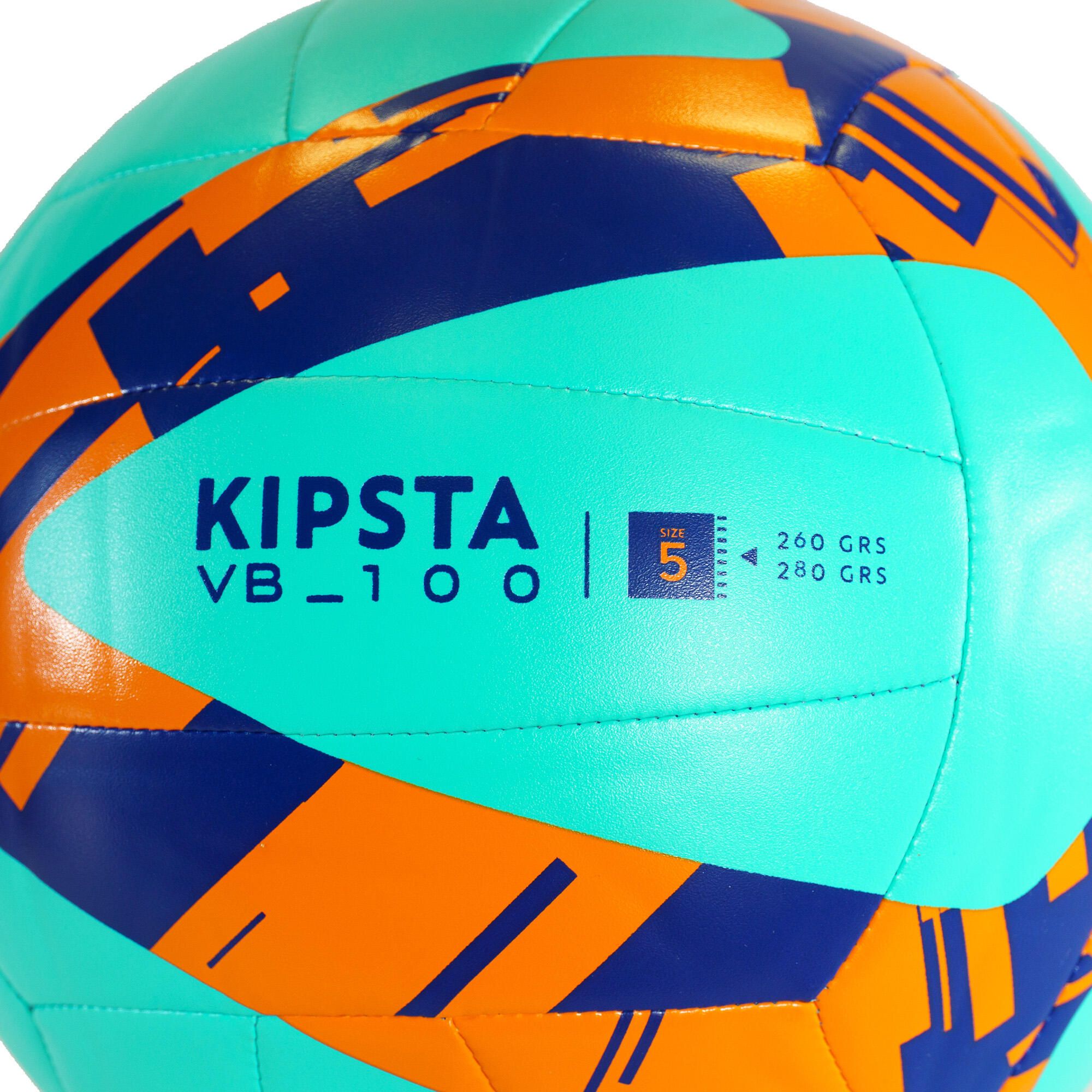 V100 starter volleyball - Turquoise blue, Orange, Lupin blue - Allsix ...