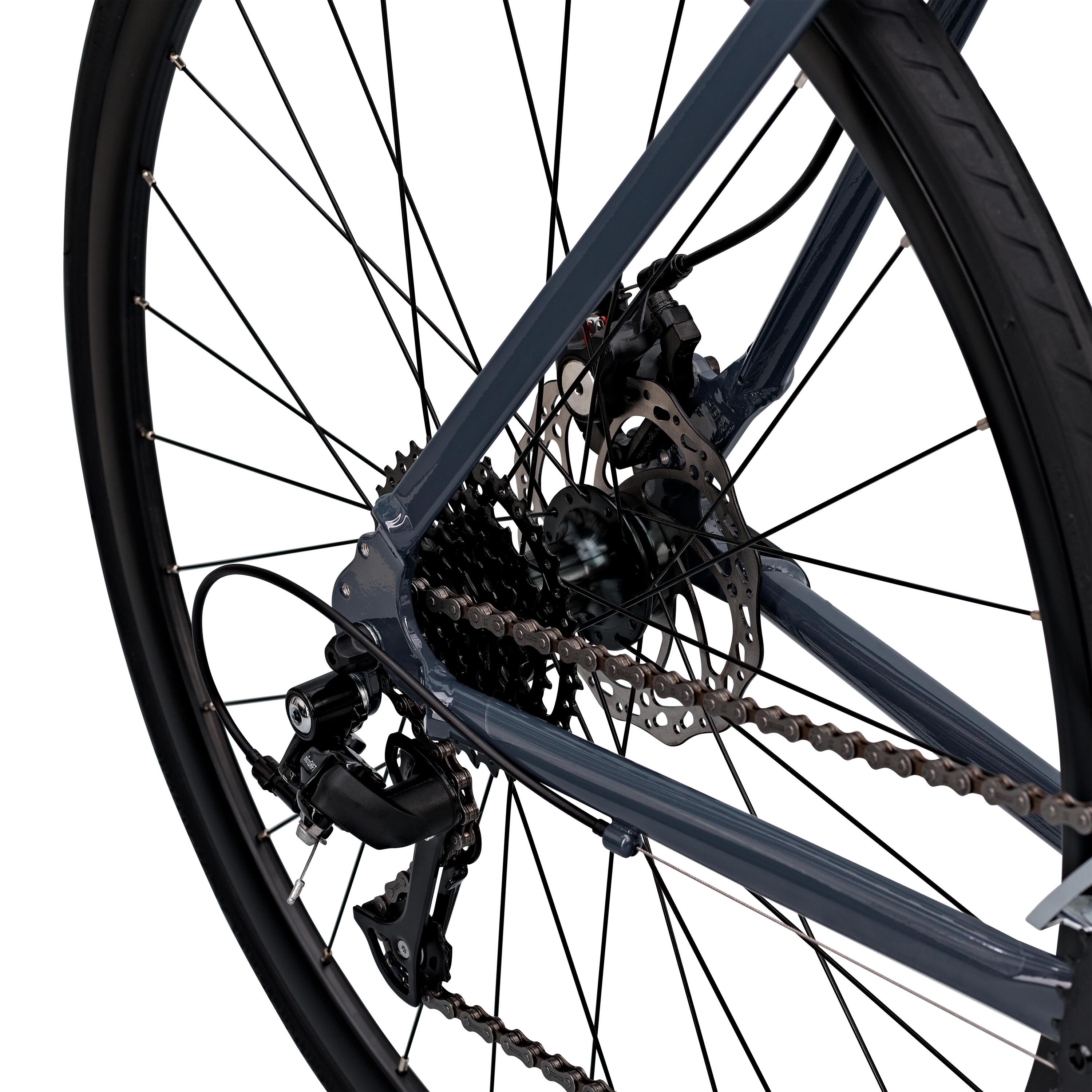 Women's Cycle Touring Road Bike RC120 - Grey VAN RYSEL | Decathlon