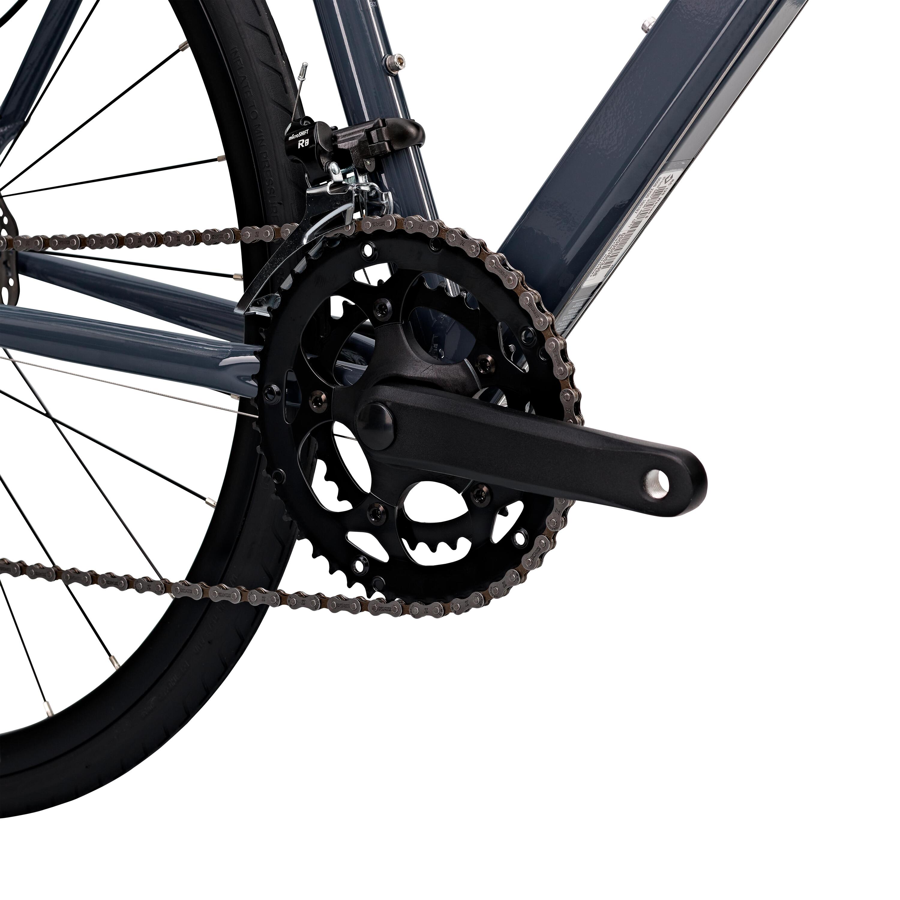 Women's Cycle Touring Road Bike RC120 - Grey VAN RYSEL | Decathlon