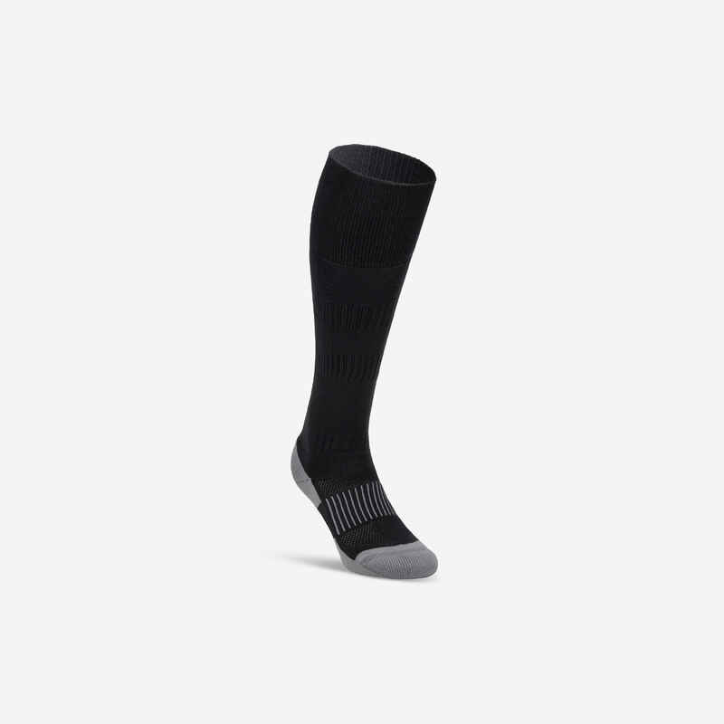 Kids' Knee-Length Rugby Socks R500 - Black - Decathlon