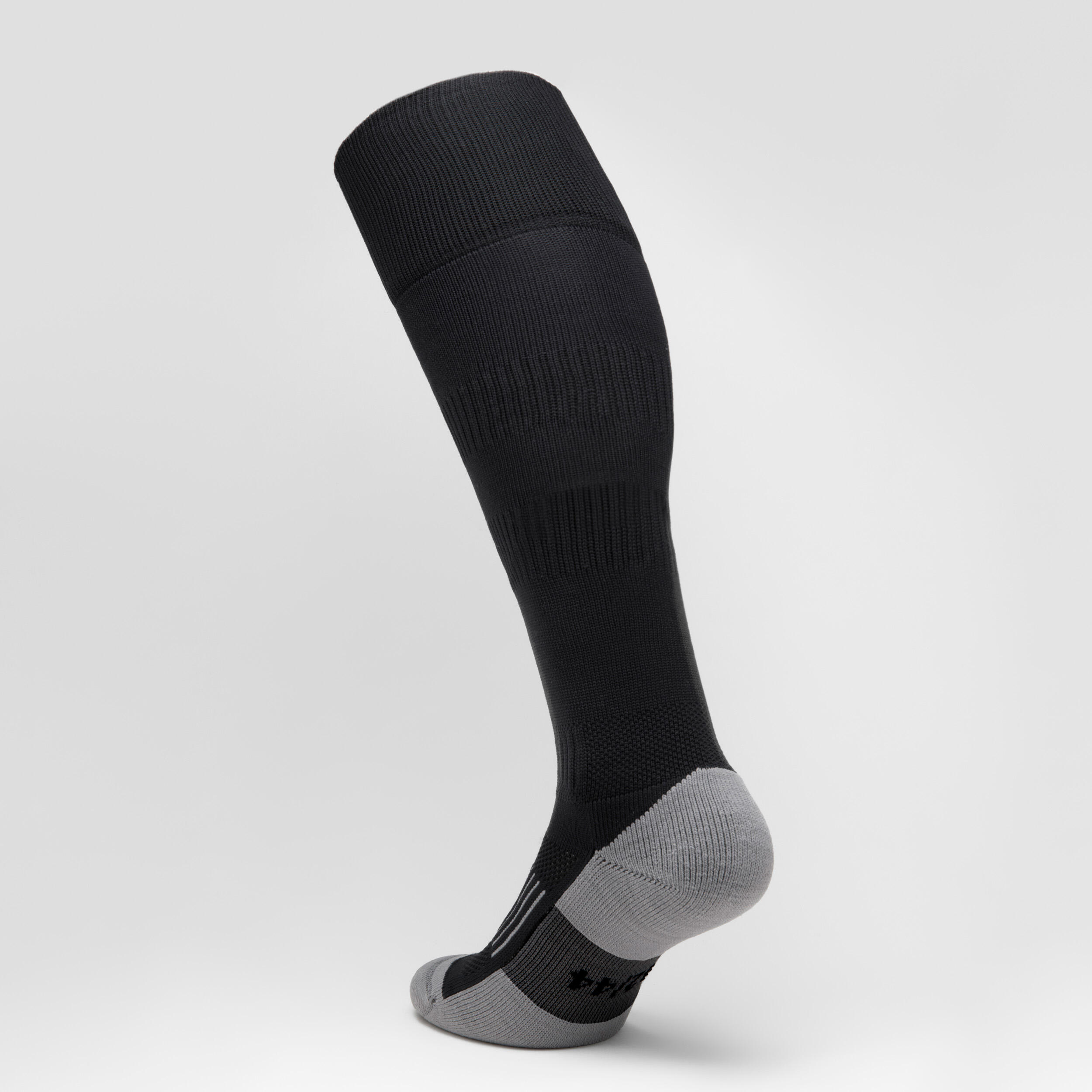 Adult Knee-Length Rugby Socks R500 - Black - Decathlon