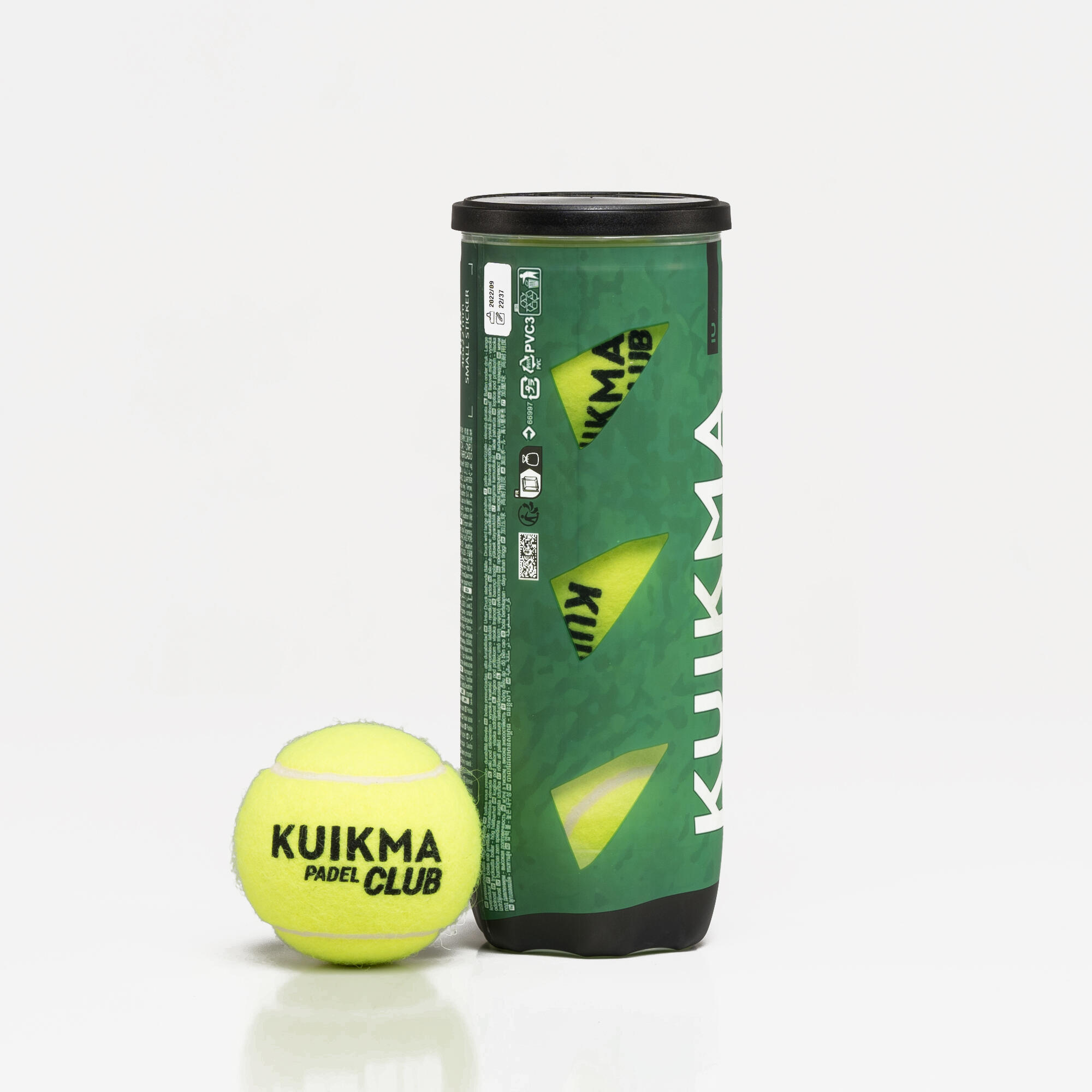 Loptice za padel Kuikma PB Club pod tlakom 3 komada - Decathlon