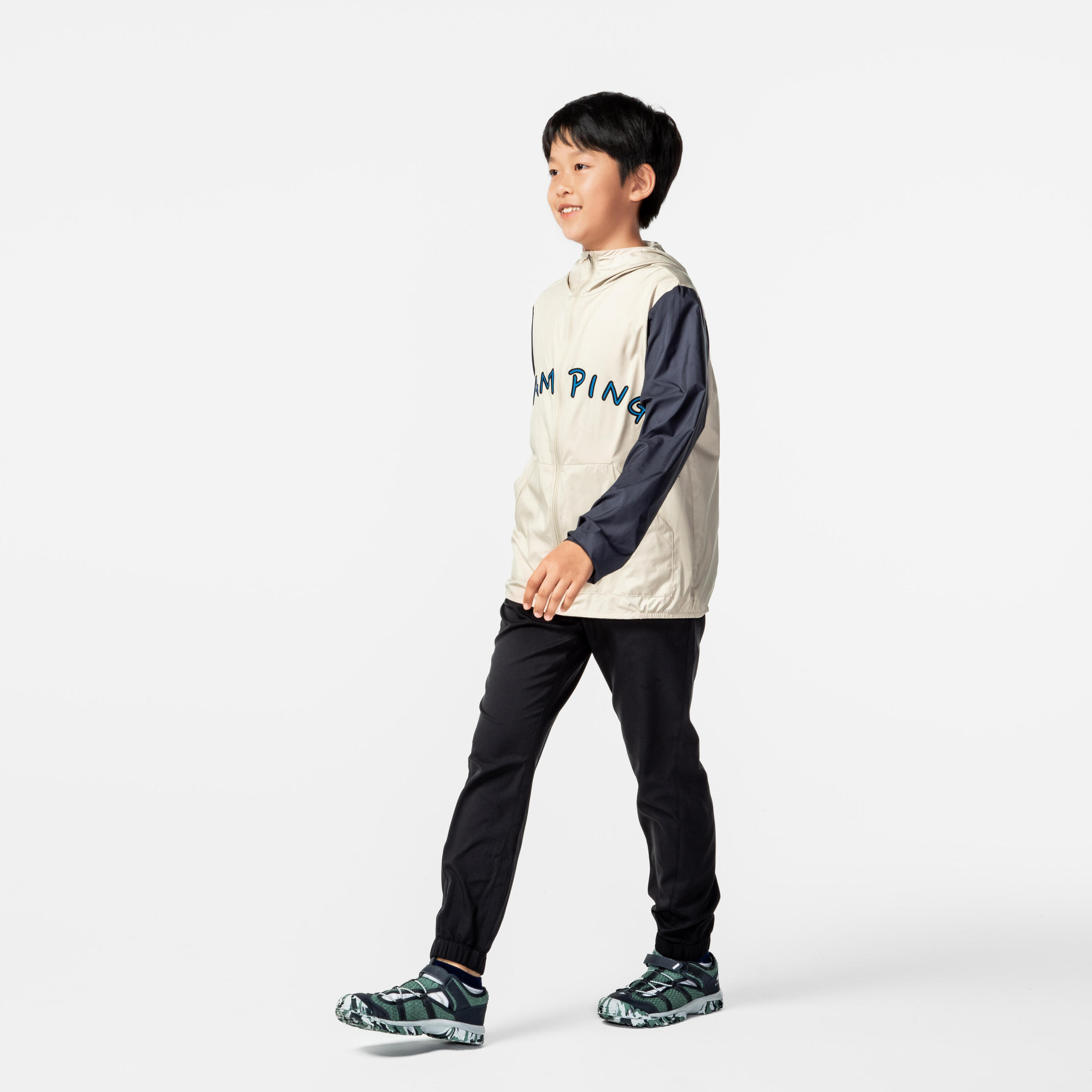 Kids Mountain Hiking Track Pants Quechua MH100 Age 7-15 - Black