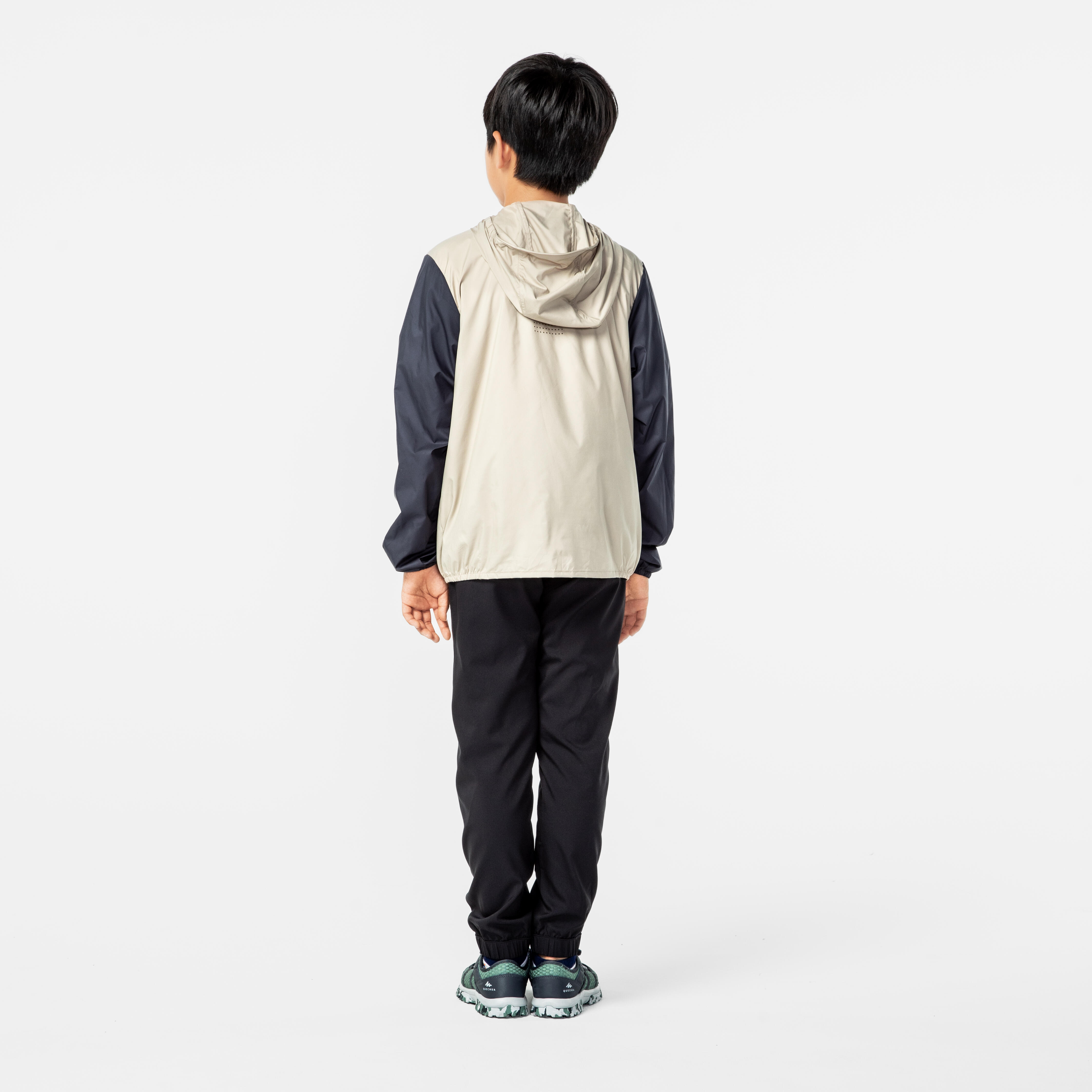 Kids' Mountain Hiking Track Pants Quechua MH100 Age 7-15 - Black