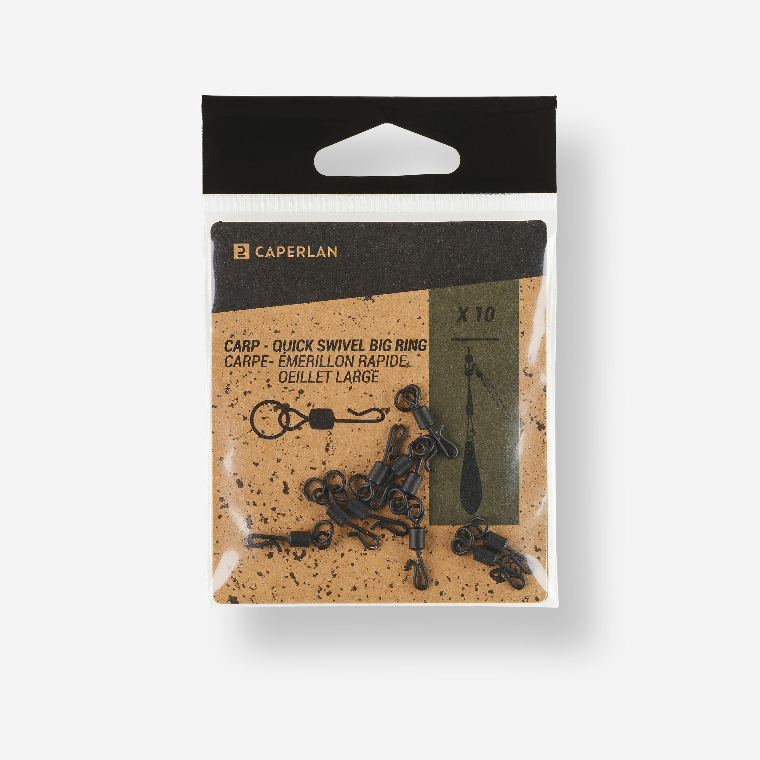 Big Ring Quick Swivel x10 carp fishing CAPERLAN | Decathlon