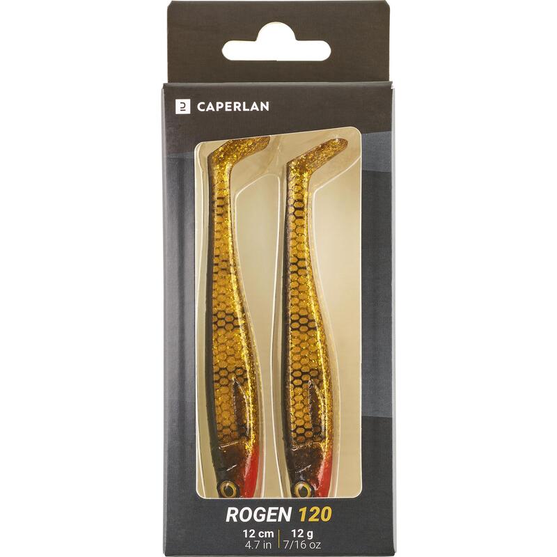 ROGEN SOFT SHAD PIKE LURE 120 X2 CAPERLAN - Decathlon