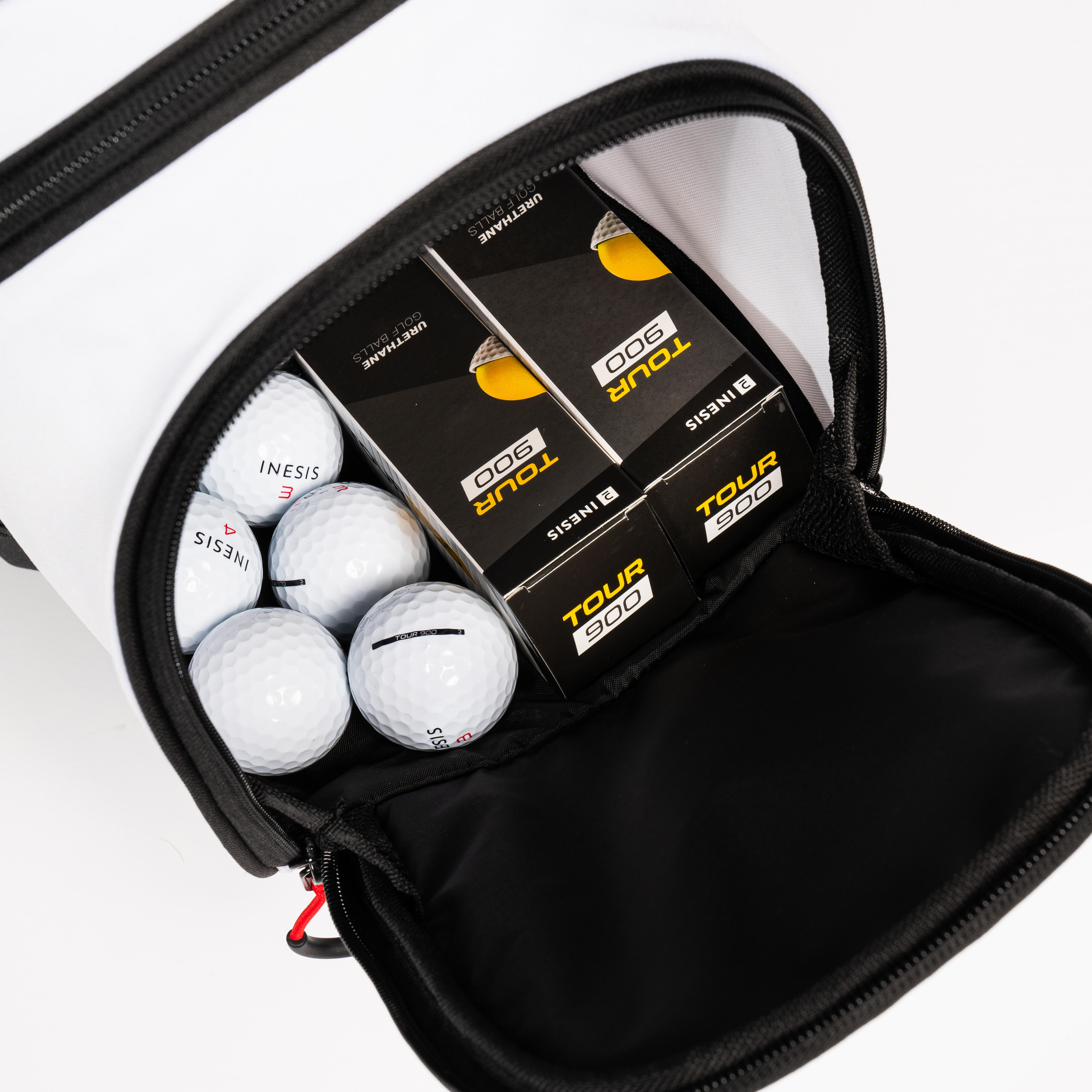 Golf Trolley Bag - Inesis White/Black - Snow white, smoked black ...