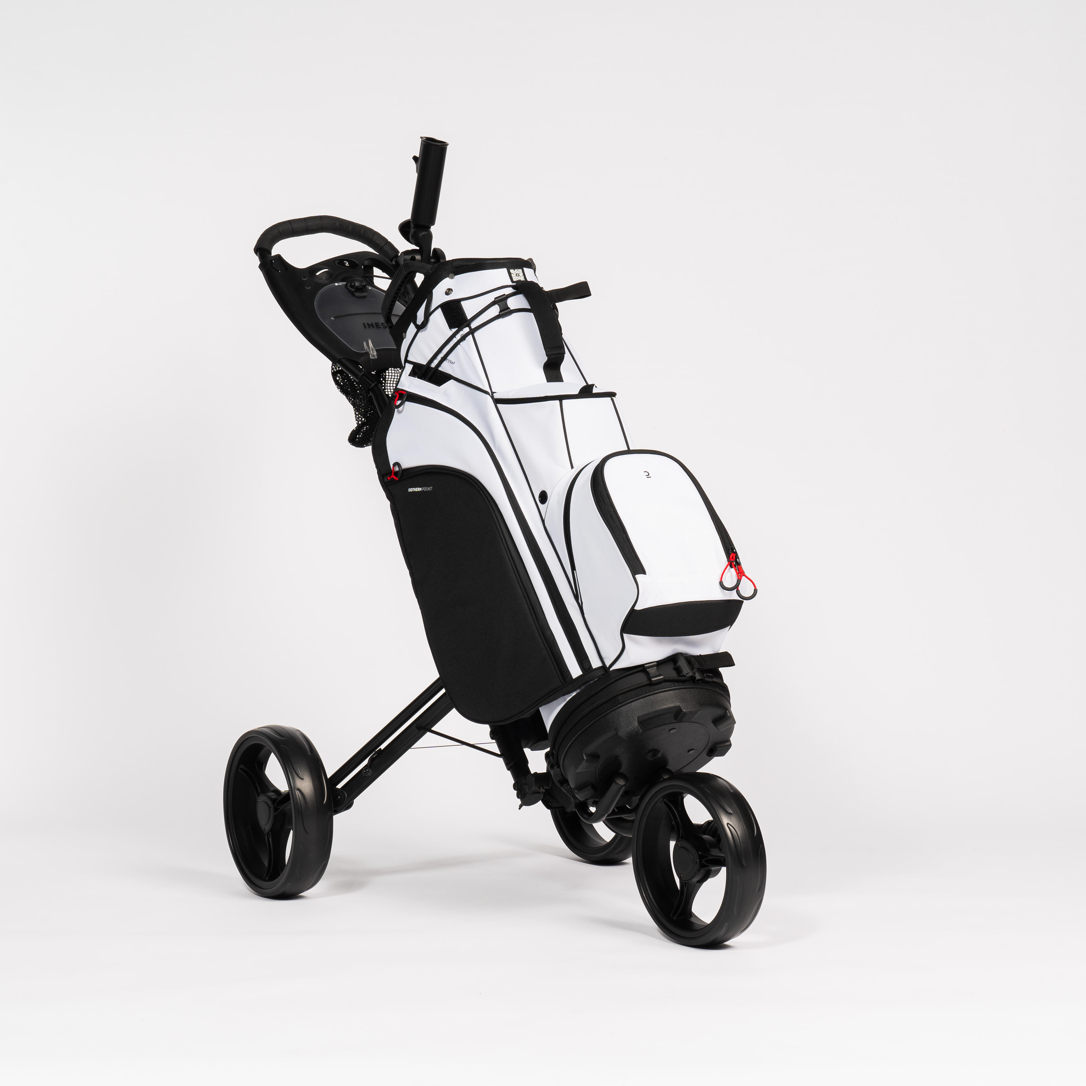 Golf Trolley Bag - Inesis White/Black - Snow white, smoked black ...