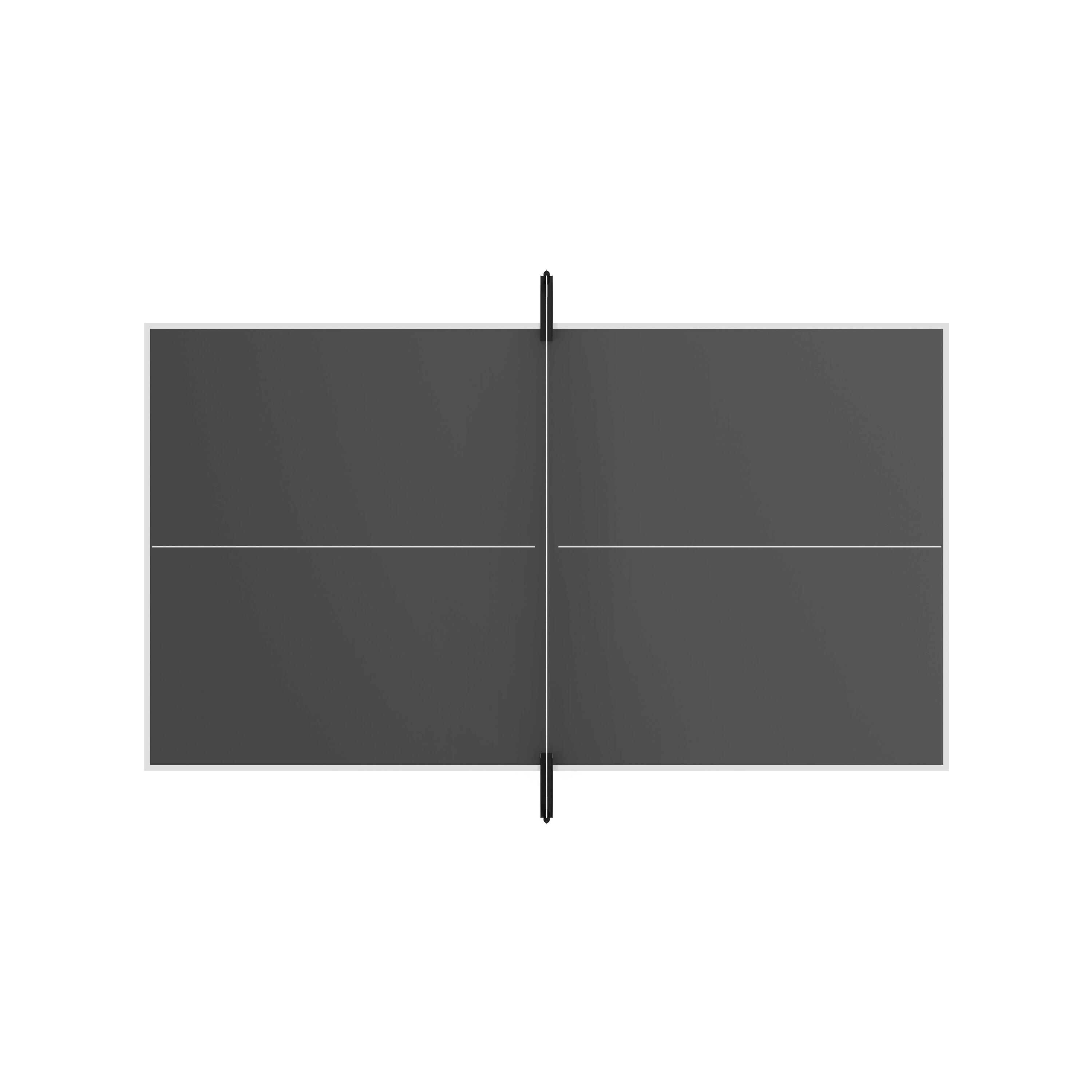 ITTF-Approved Club Table Tennis Table TTT 930 with Black Tabletops