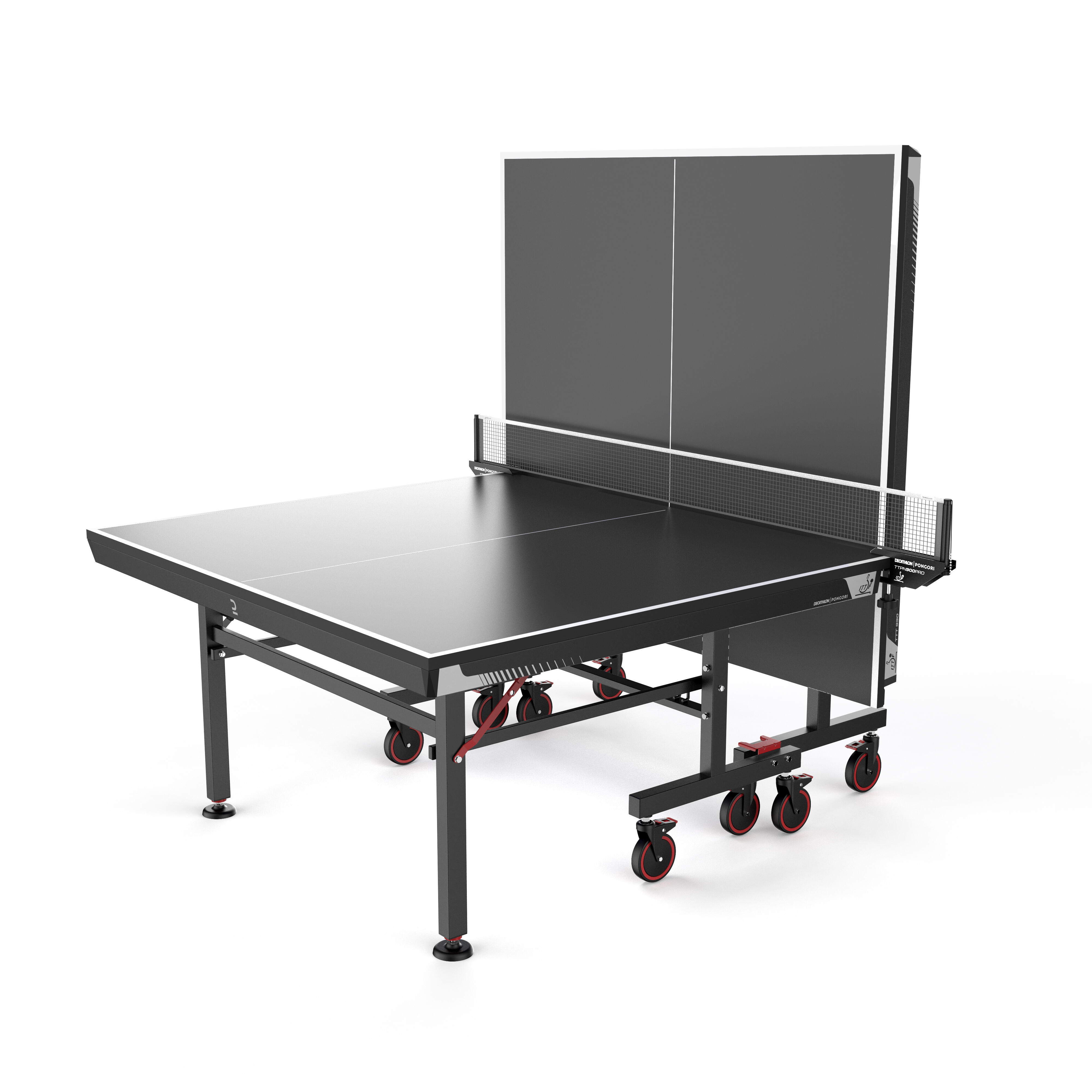 Compact Indoor Table Tennis Table TTT 930 ITTF - Black - Decathlon