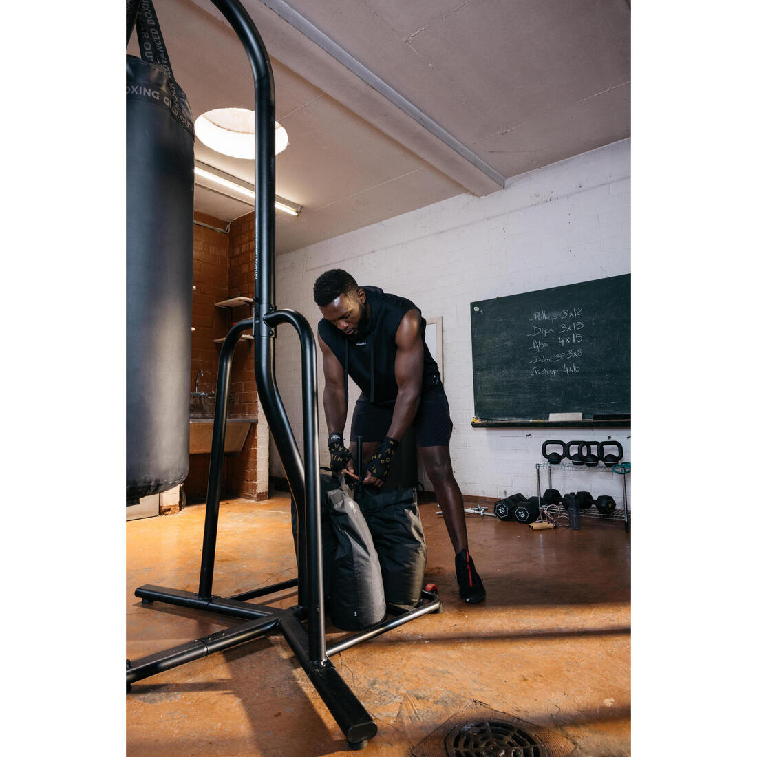 Support autoportant 900 pour sac de frappe, lestable et polyvalent ...