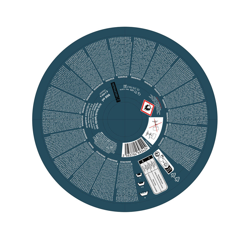 Cartouche de gaz à vis 450 grammes pour réchaud de camping et de bivouac FORCLAZ | Decathlon