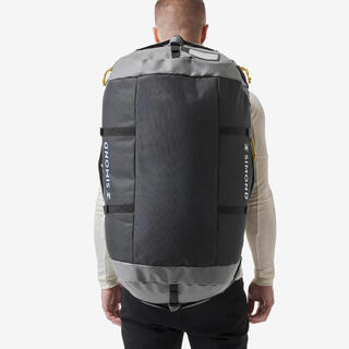 Trekking 80-120L Duffel Carry Bag Forclaz Extend -Grey