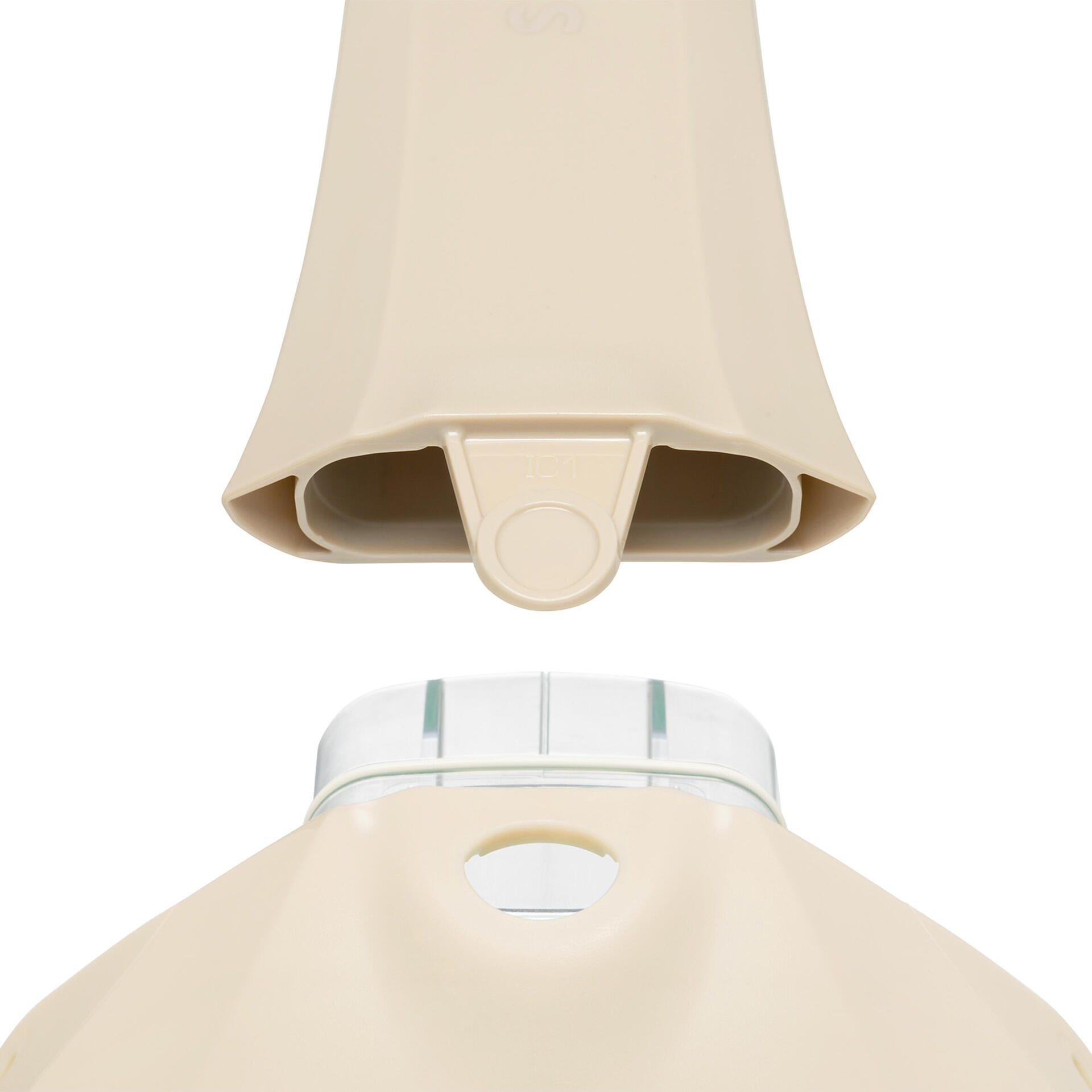 Adult Easybreath Diving Mask - 900 Beige and Green