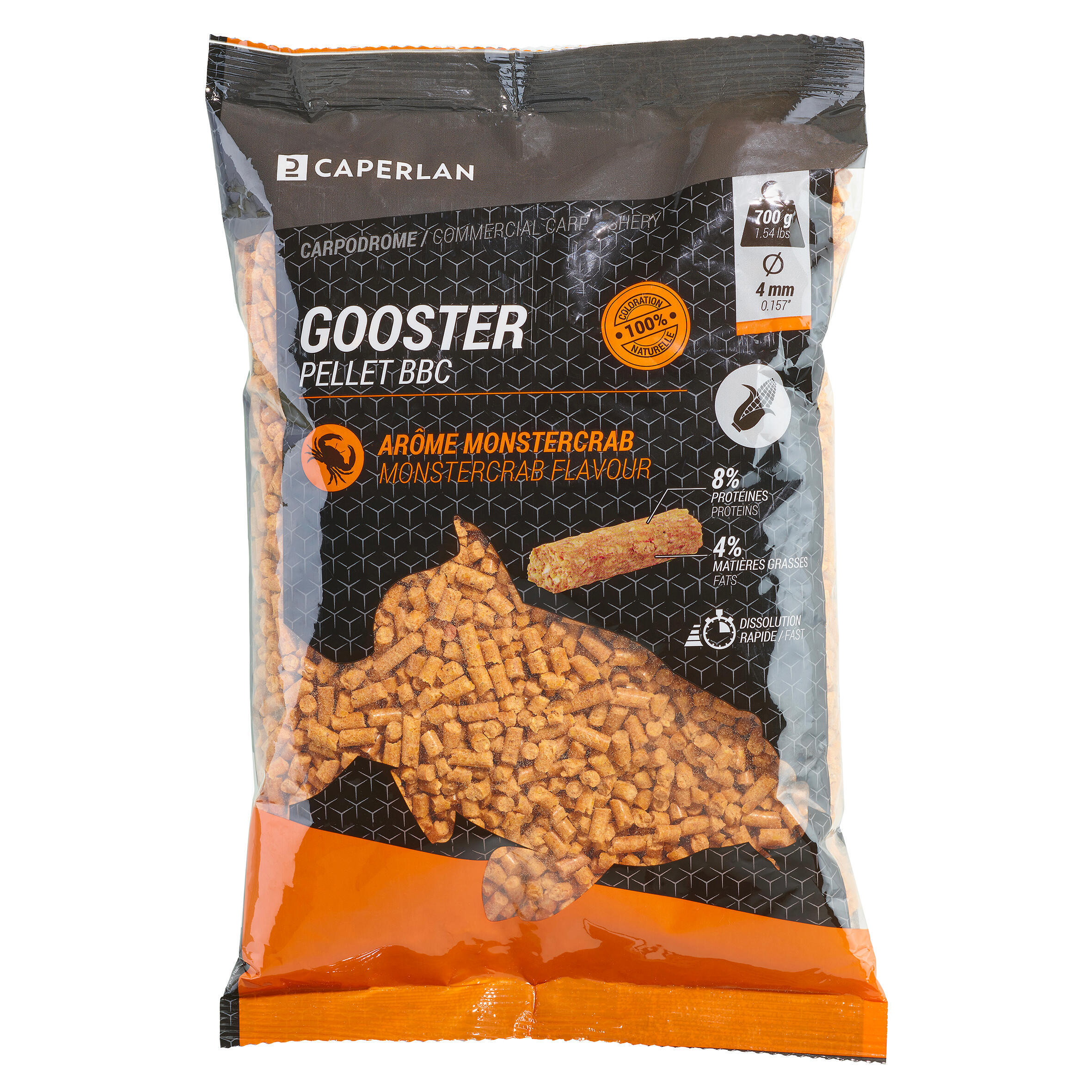GOOSTER PELLET BABY CORN MONSTERCRAB 4MM 0.7KG FOR STILL CARP FISHING ...