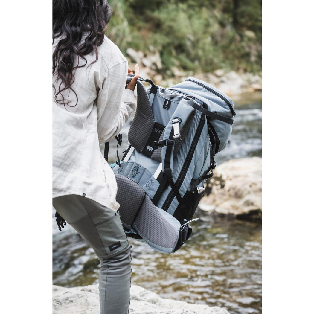 Reiserucksack Damen Kofferöffnung Backpacking - Travel 900 50+6 Liter ...