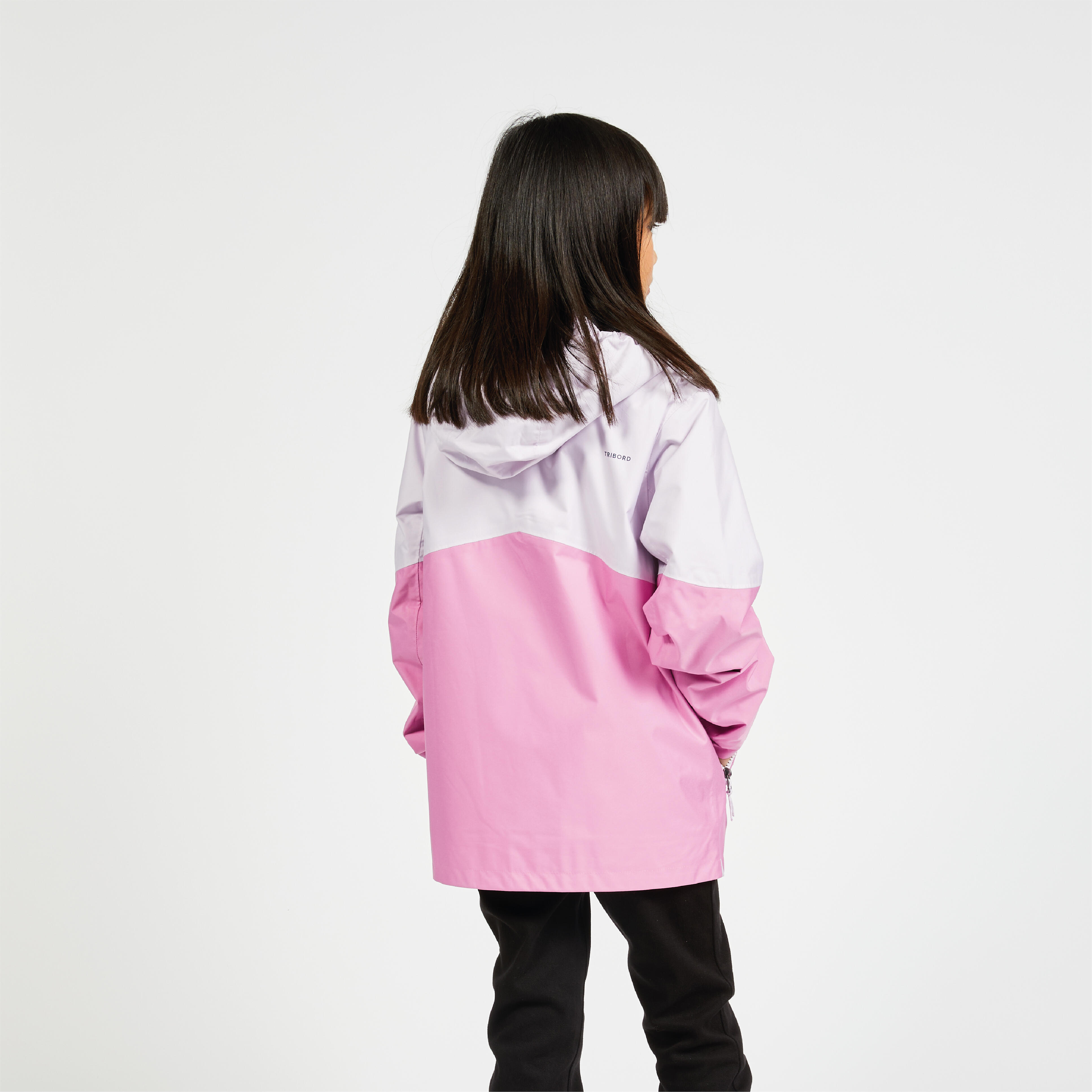 Kids’ Waterproof Sailing Jacket - 100 Lavender Pink - LIGHT MAUVE, Pink ...