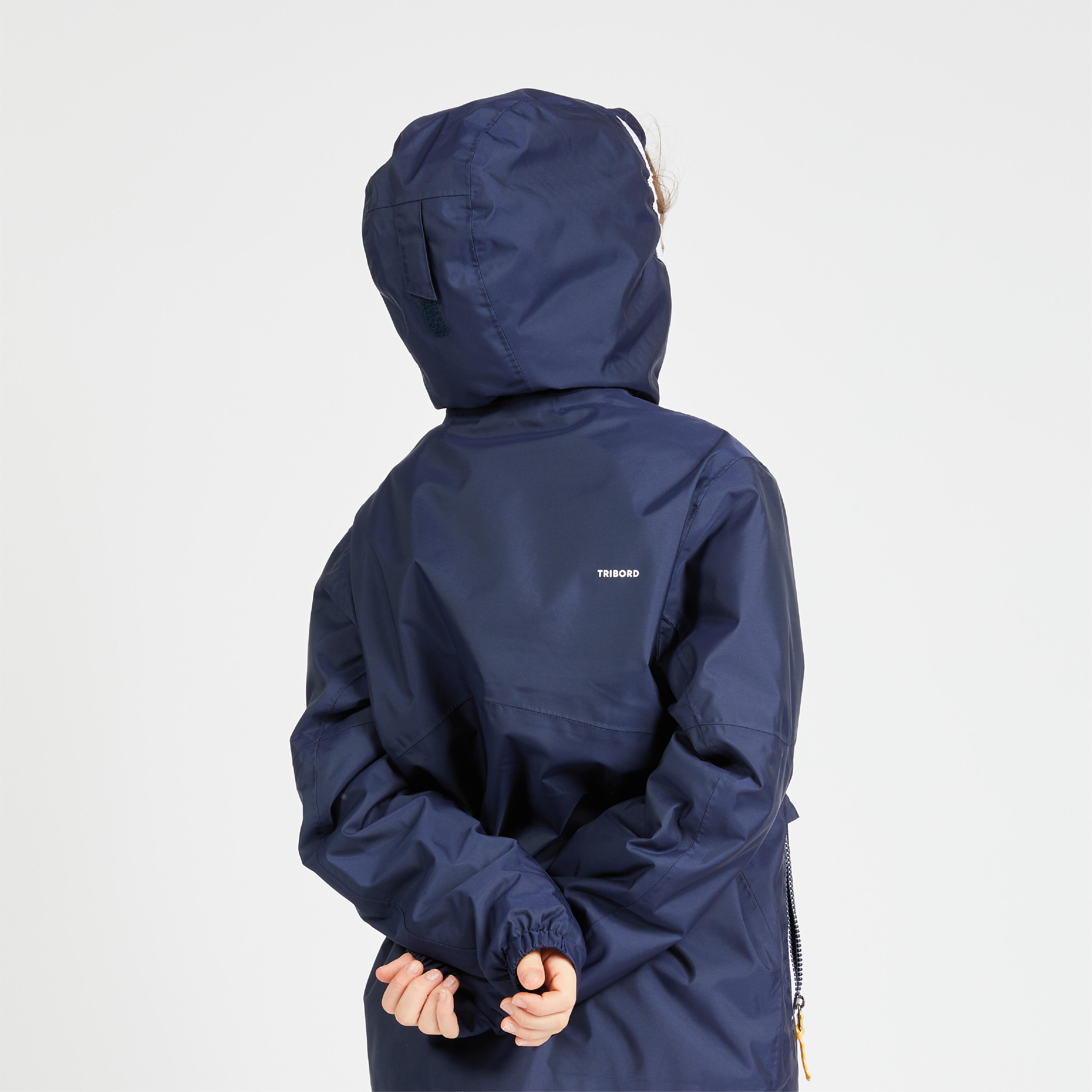 Kids’ Waterproof Sailing Jacket - 100 - Asphalt blue - Tribord - Decathlon