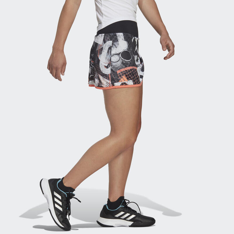 ADIDAS - Fustă Tenis ADIDAS Negru-Alb Damă | Decathlon