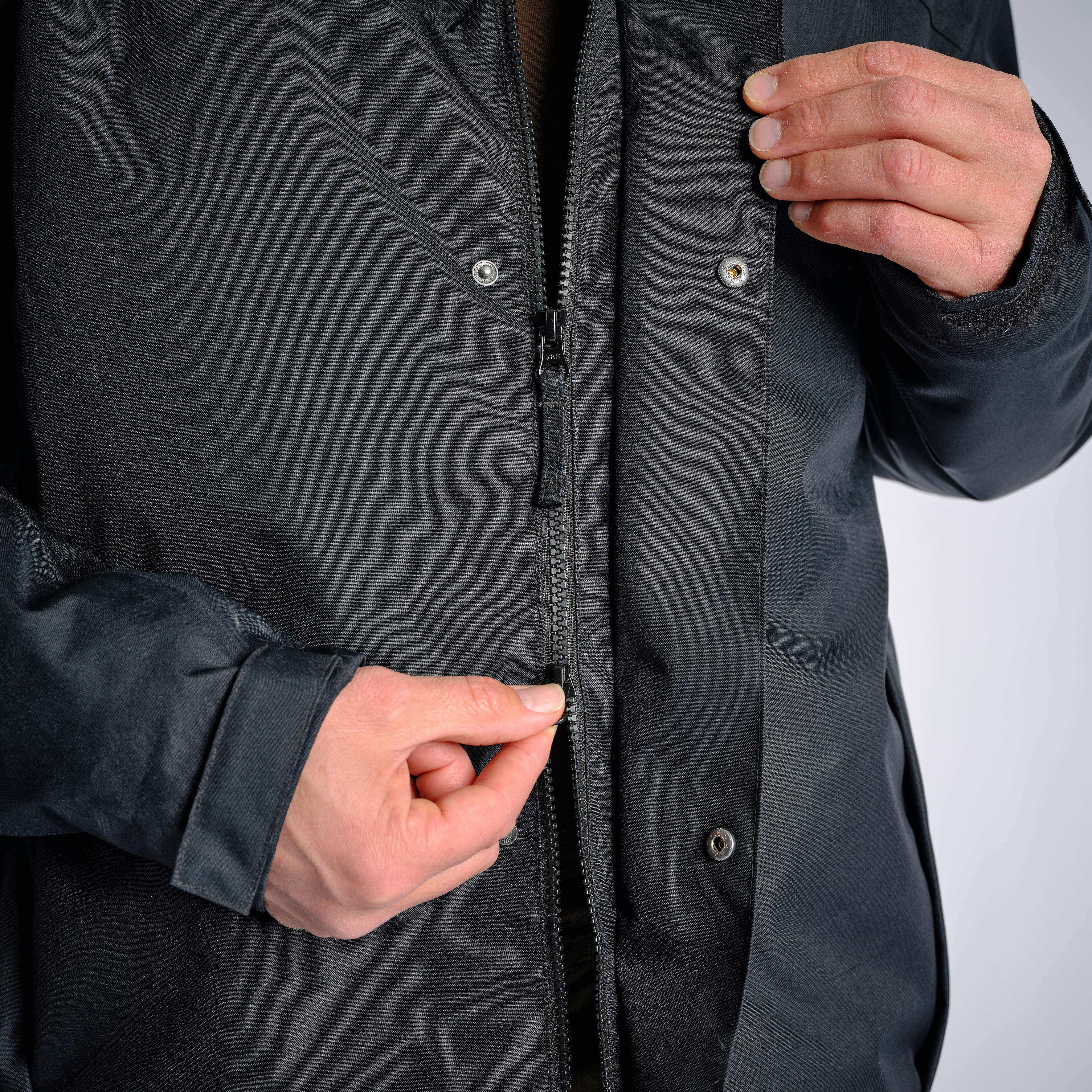 WARM WATERPROOF JACKET 100 BLACK - Decathlon