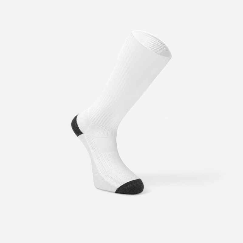 Adult High Handball Socks Single-Pack H500 - White - Decathlon