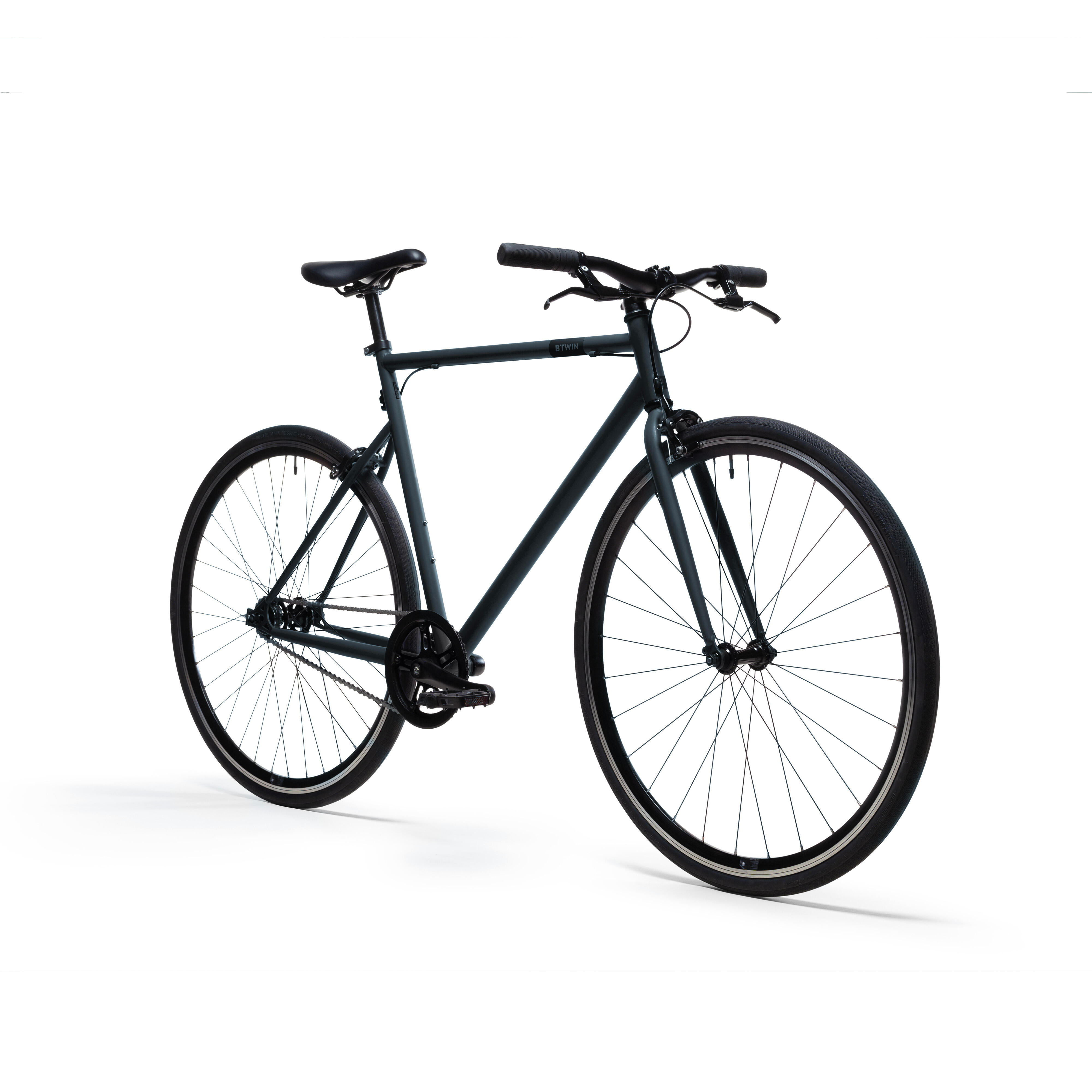 Single Speed City Bike - 500 - graphite grey - Elops - Decathlon