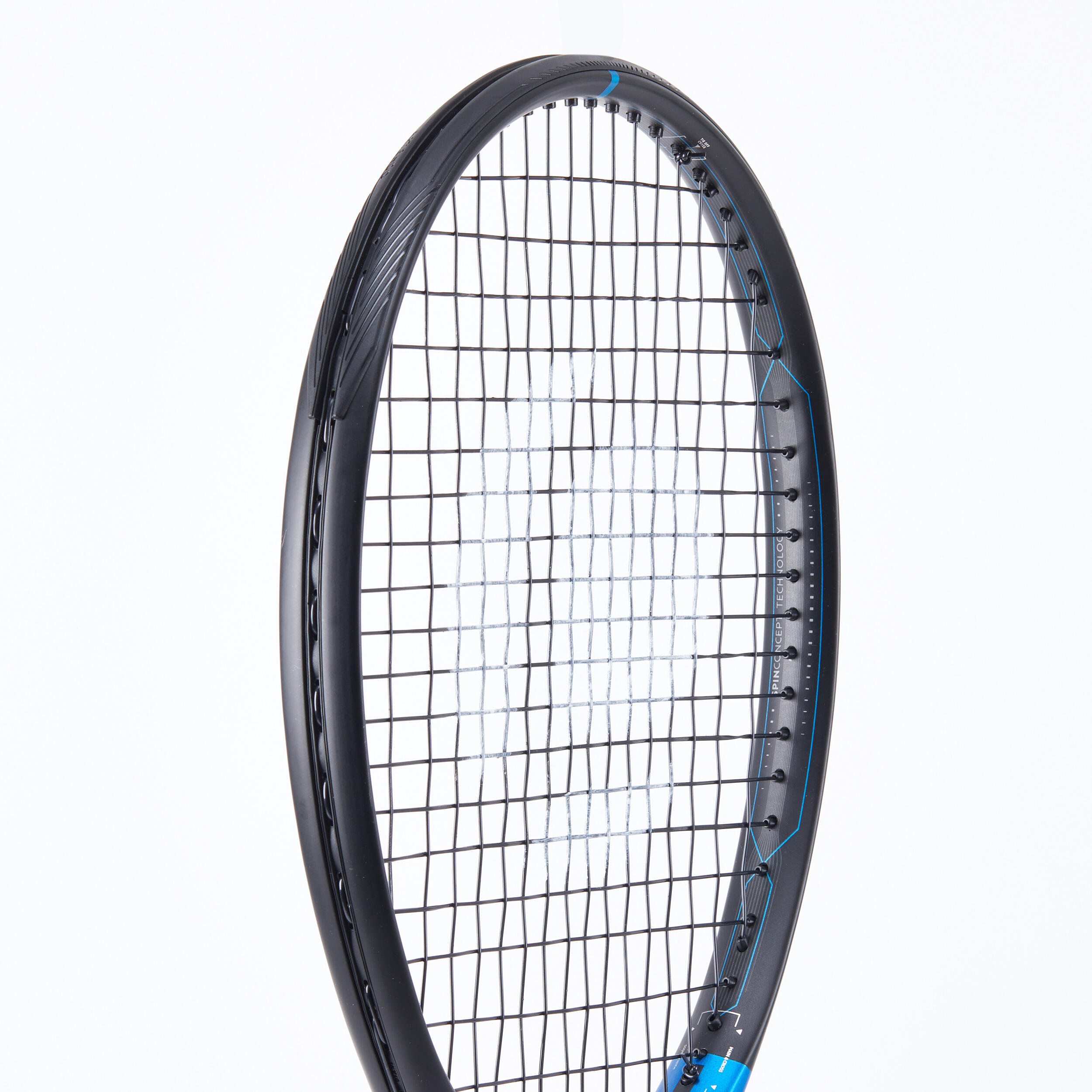 Tennis Racket 300 g - TR 930 Spin Pro Black/Blue - Black, Mediterranean ...