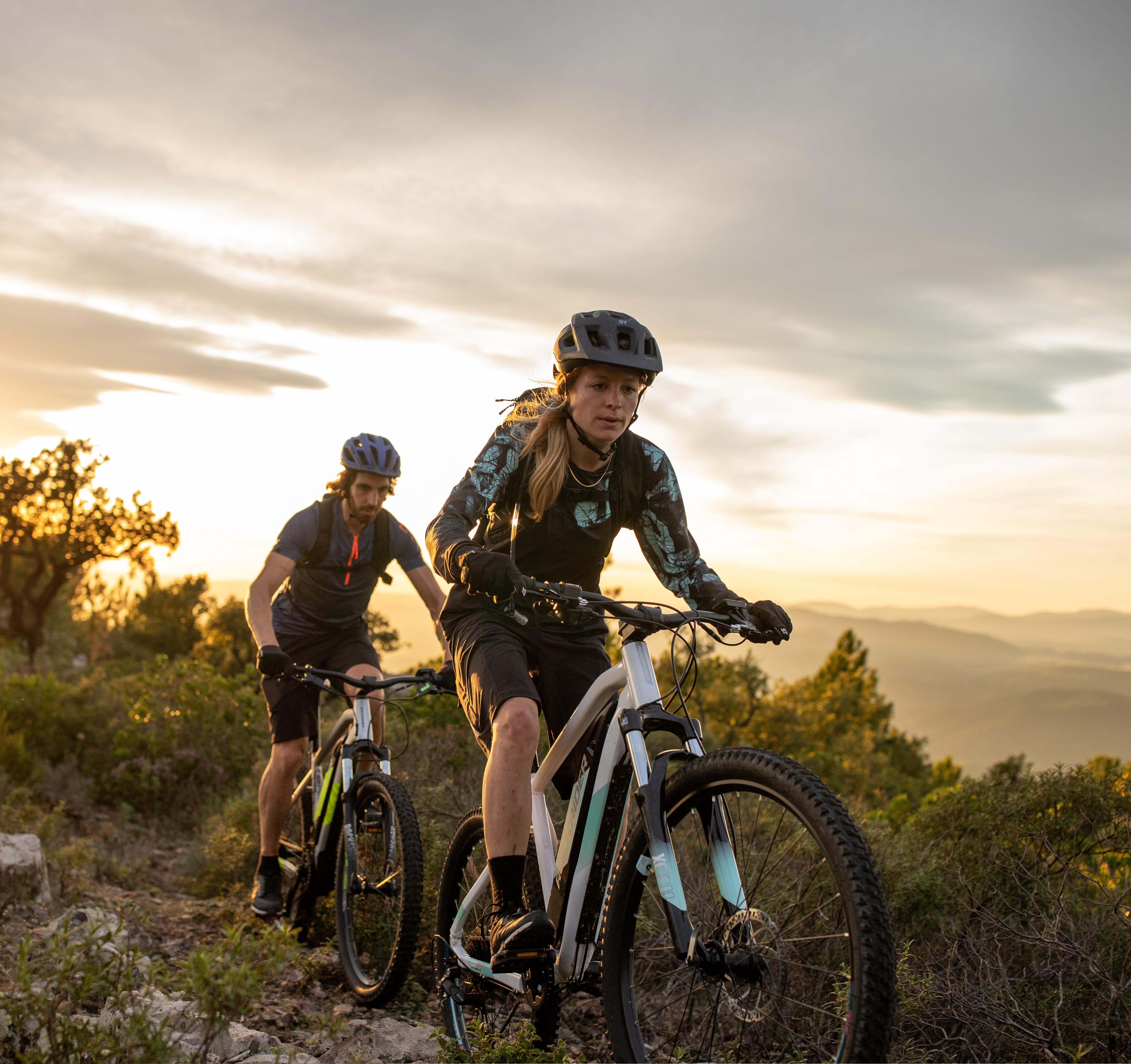 Mountain Bike Helmet - EXPL 500 - smoked black - Rockrider - Decathlon