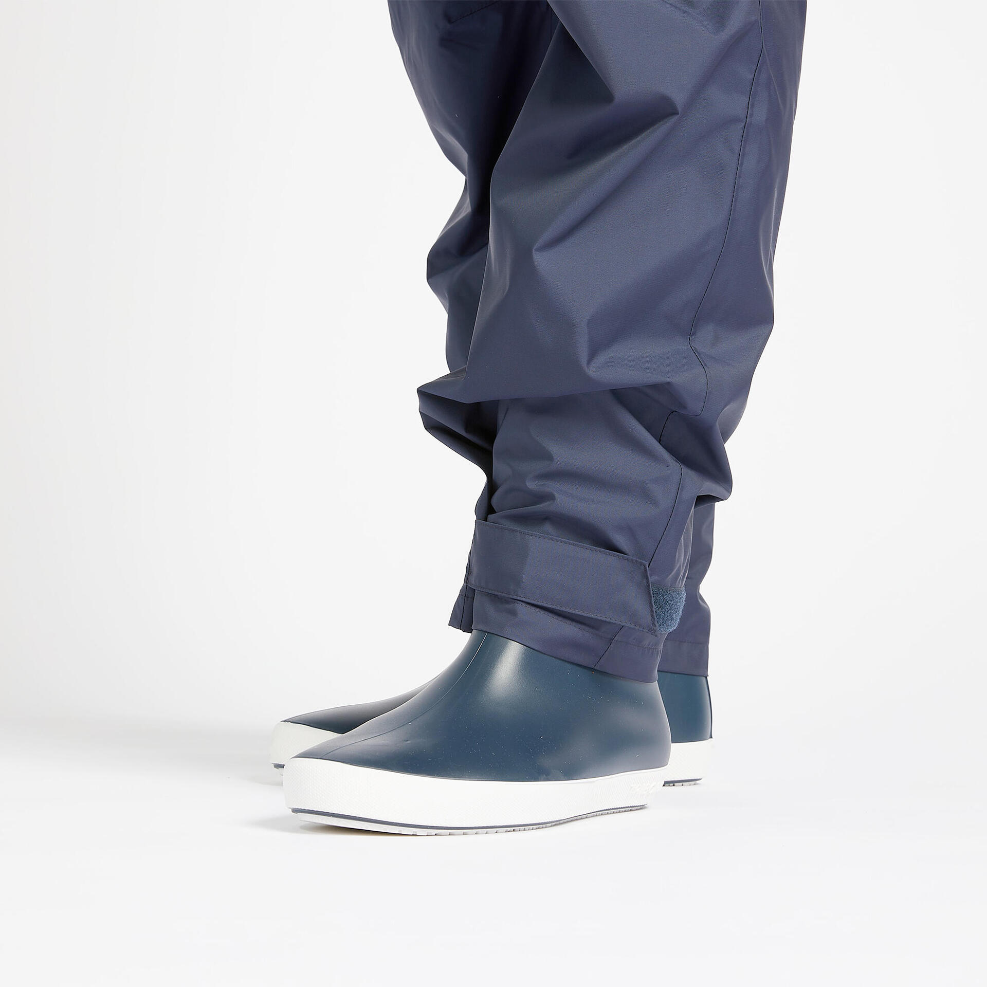 Men's waterproof sailing overtrousers 100 Navy