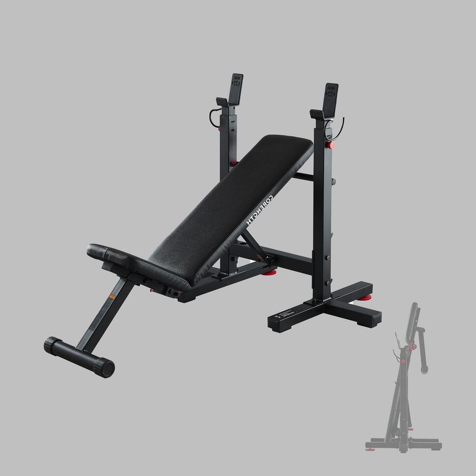 Banc de musculation avec chandelles pliables, inclinable - bench press ...
