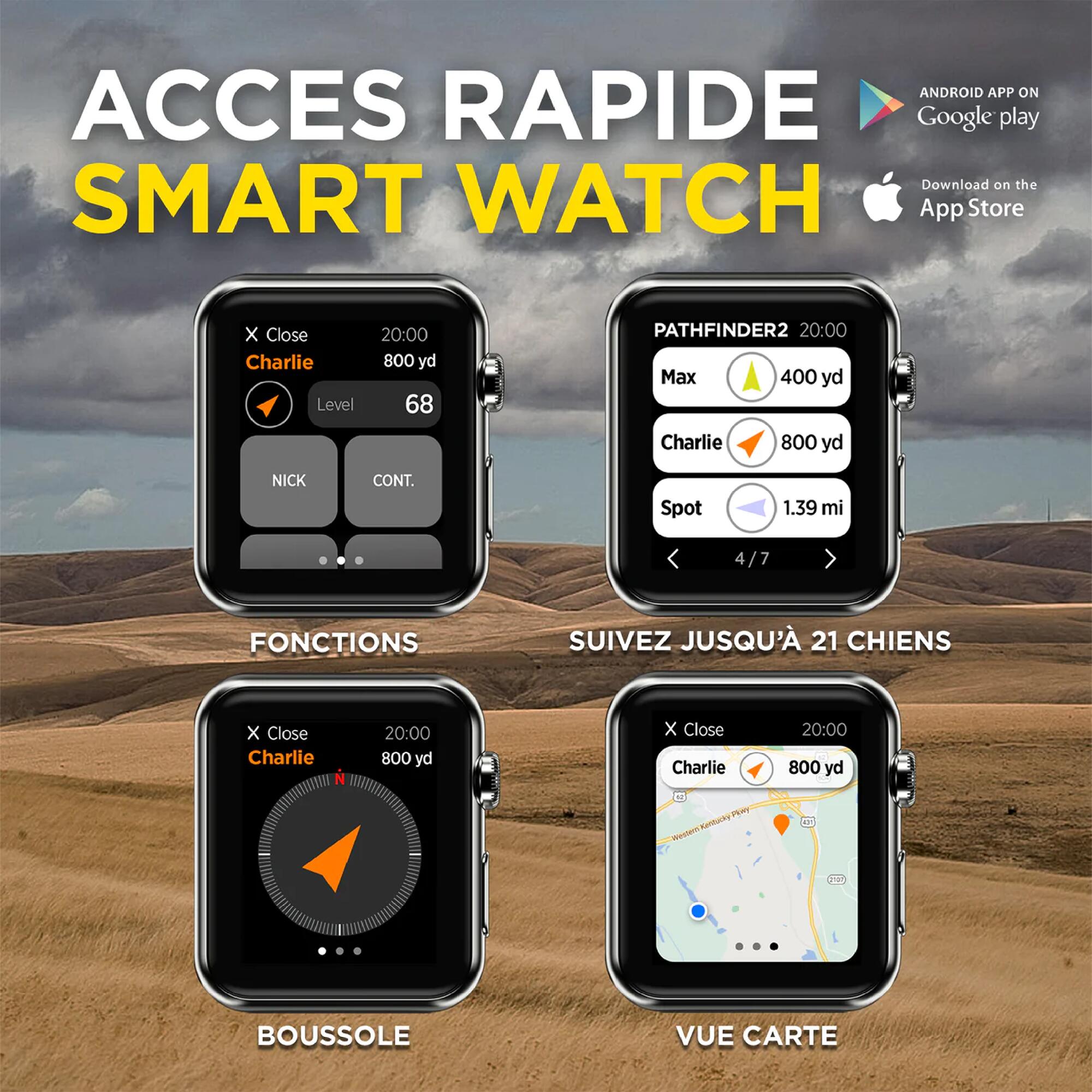 Collar + remote control for tracking and training dogs dogtra ...