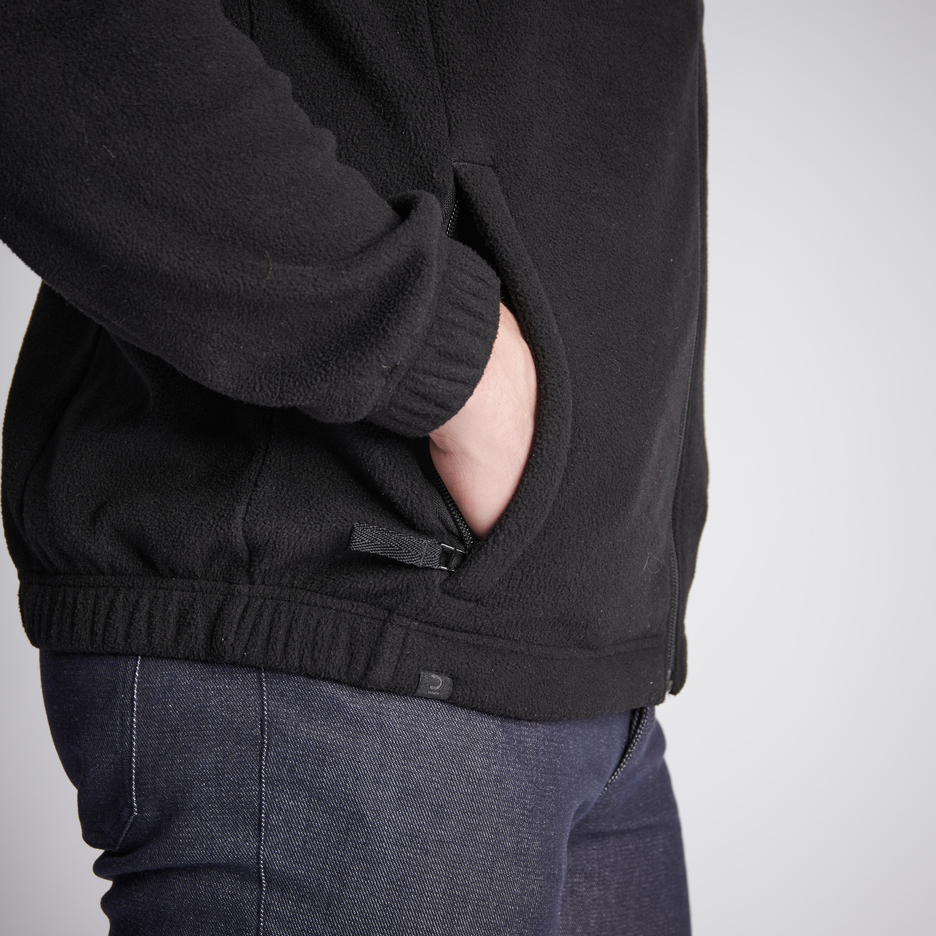 Men's Fleece Hunting Jacket – 500 - smoked black, - - Solognac - Decathlon