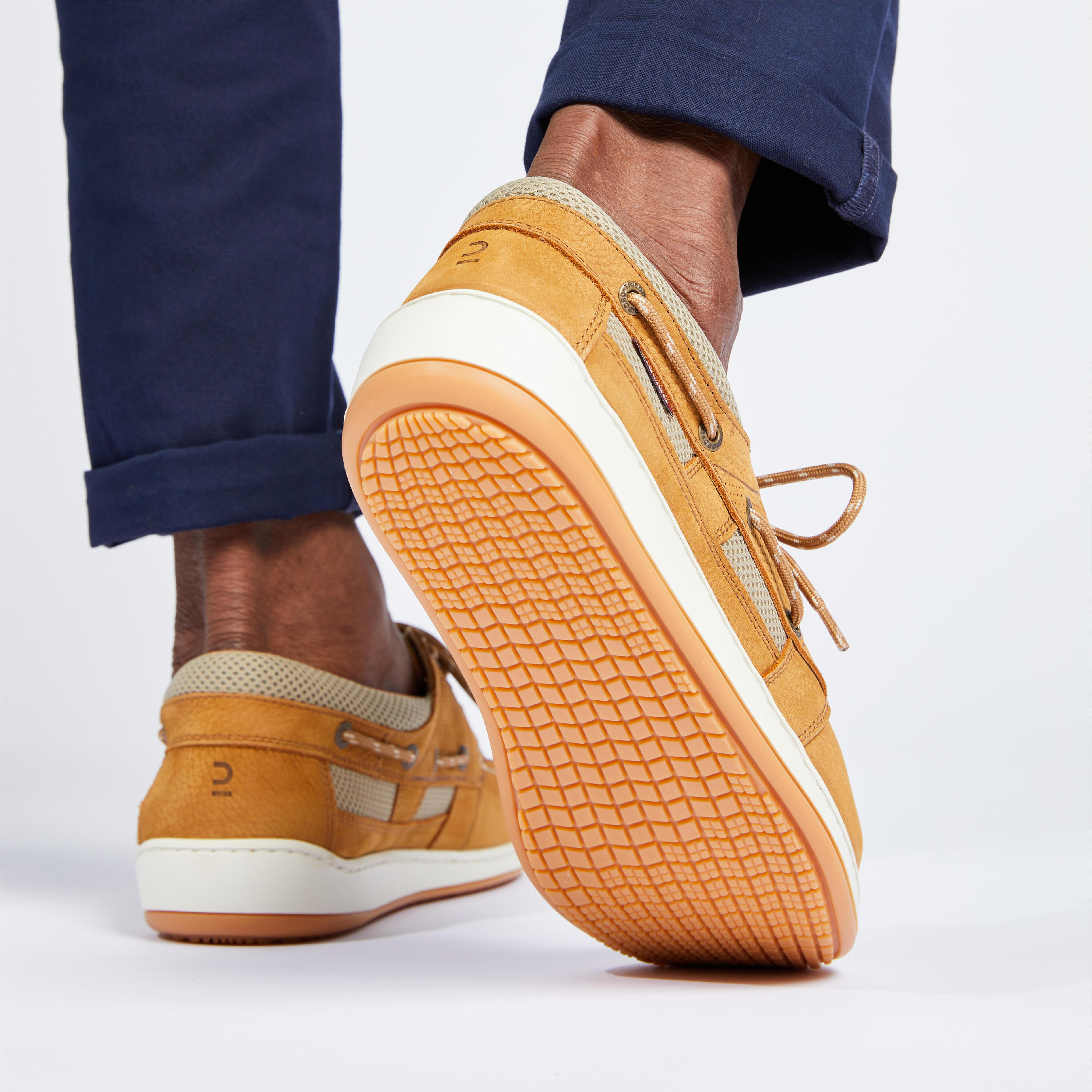 Second Life - Men's Leather Boat Shoes CLIPPER Brown - EXCELLENT ...