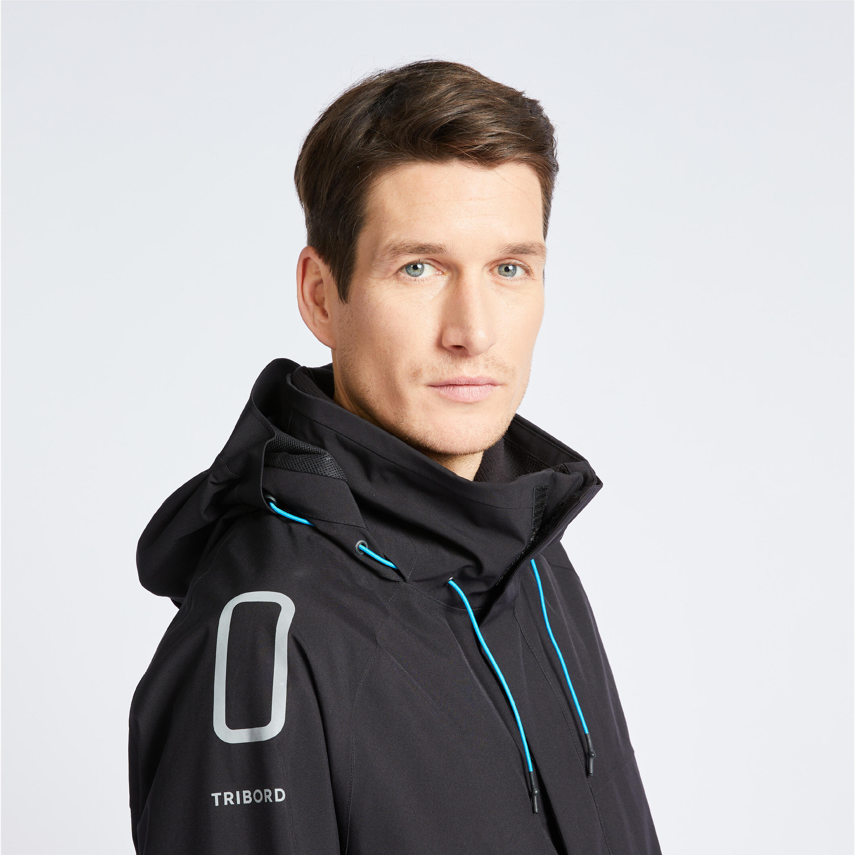 Men’s Sailing Jacket - Waterproof Jacket Sailing 500 black TRIBORD ...