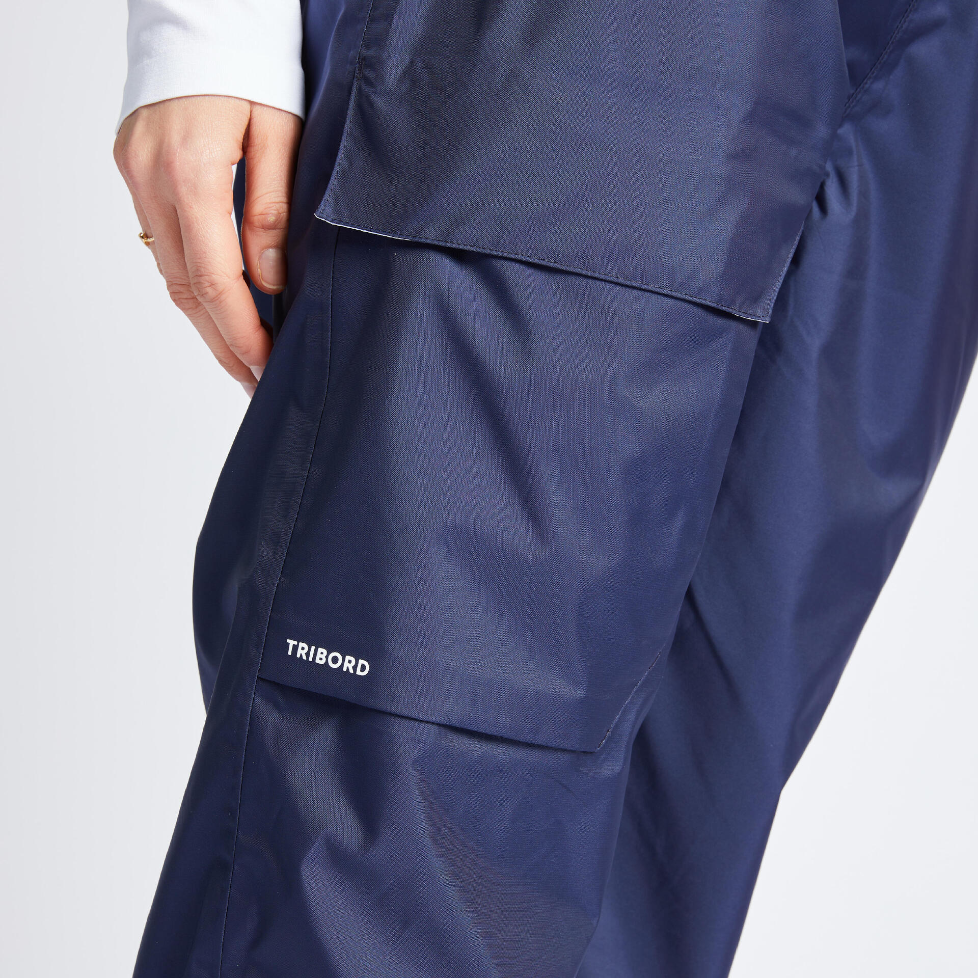 Women's waterproof sailing overtrousers 100 - Navy