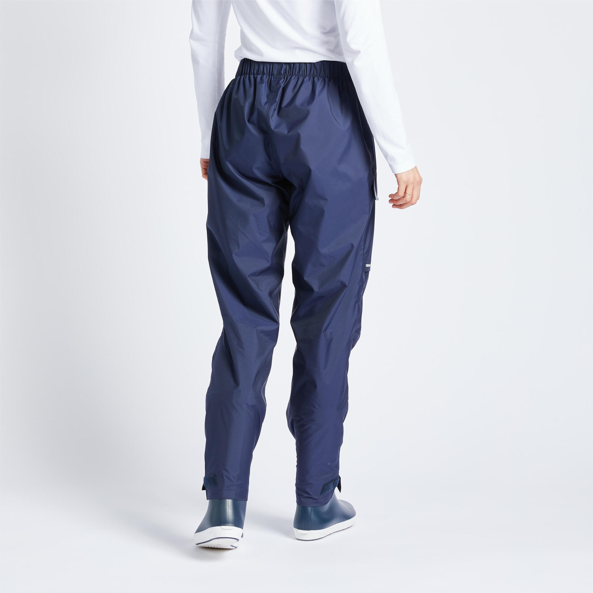 Women's waterproof sailing overtrousers 100 - Navy