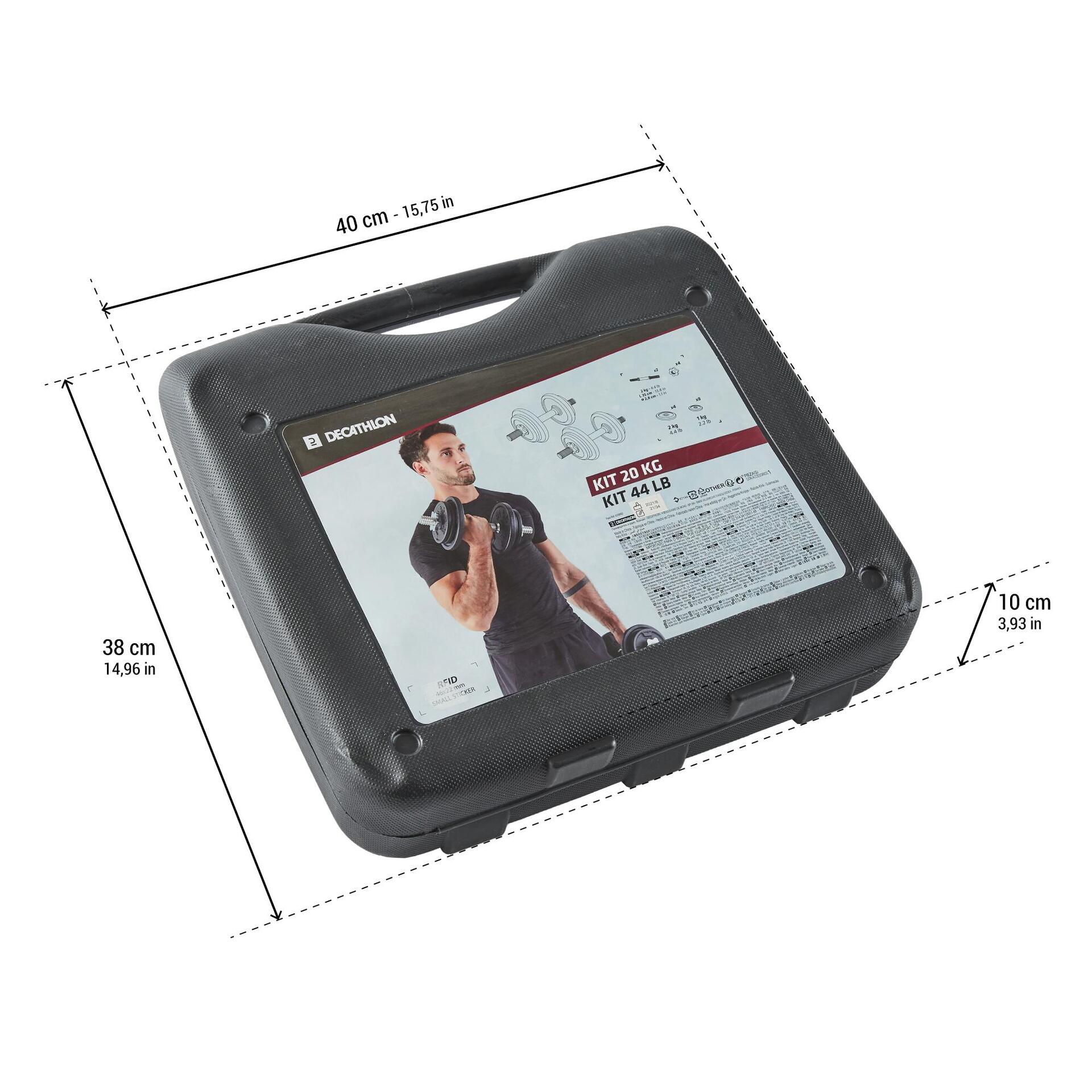 20 kg Weight Training Dumbbell Kit