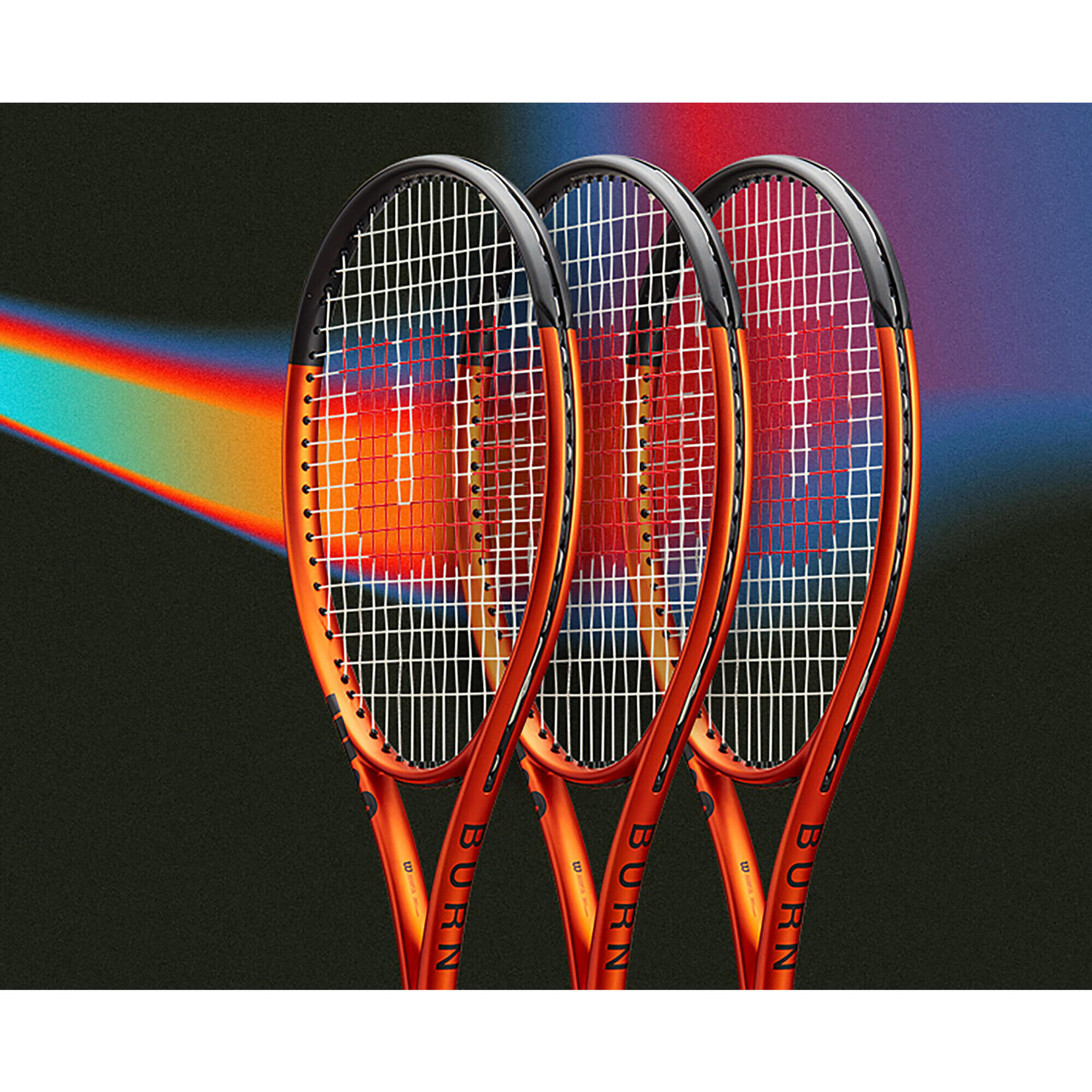 RAQUETTE DE TENNIS ADULTE - WILSON BURN 100LS V5.0 ORANGE 280G WILSON ...