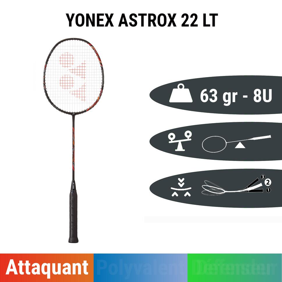 Raquette Yonex ASTROX-22 LT Black Red YONEX | Decathlon