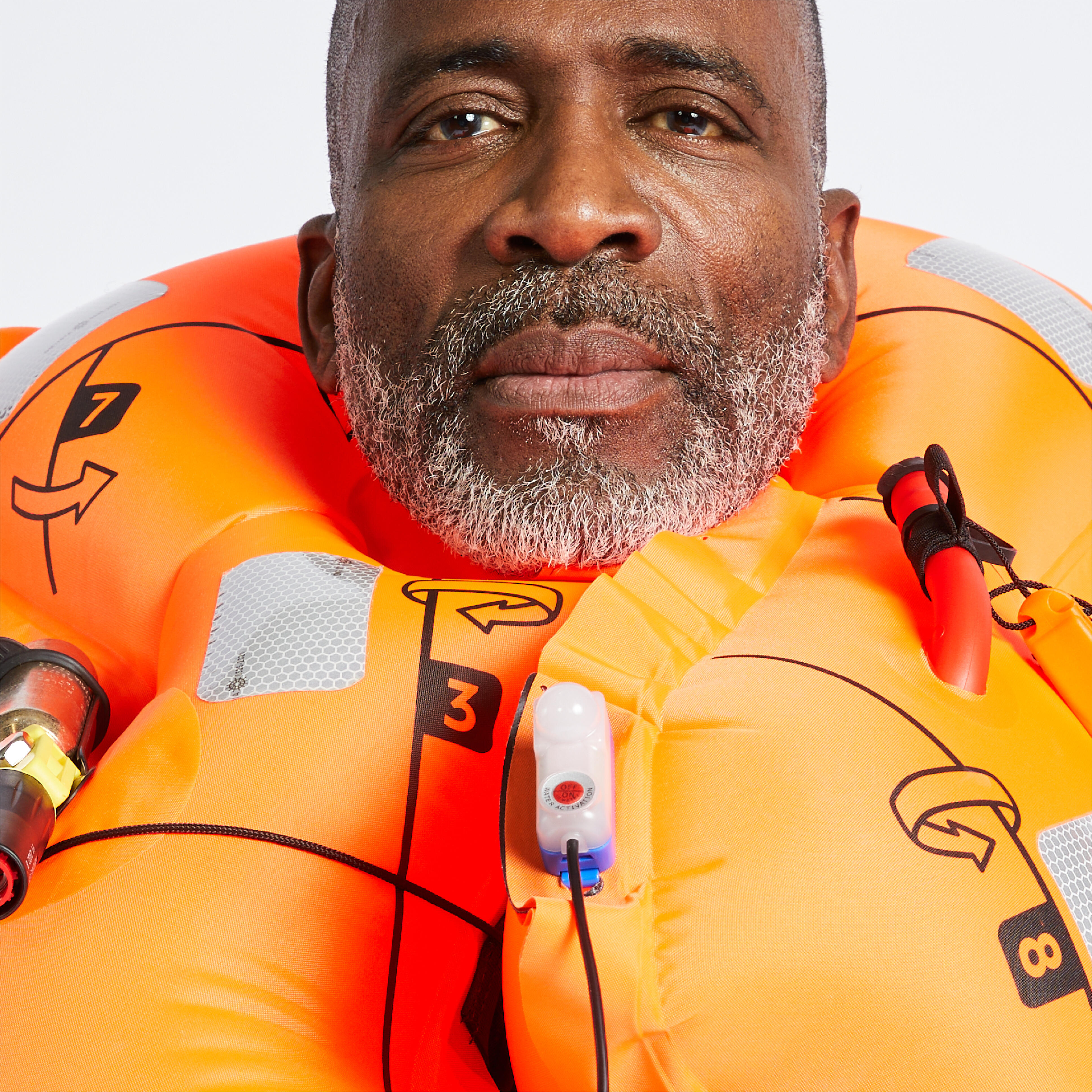 Automatic life jacket lj 180 offshore + harness black / petrol - Decathlon