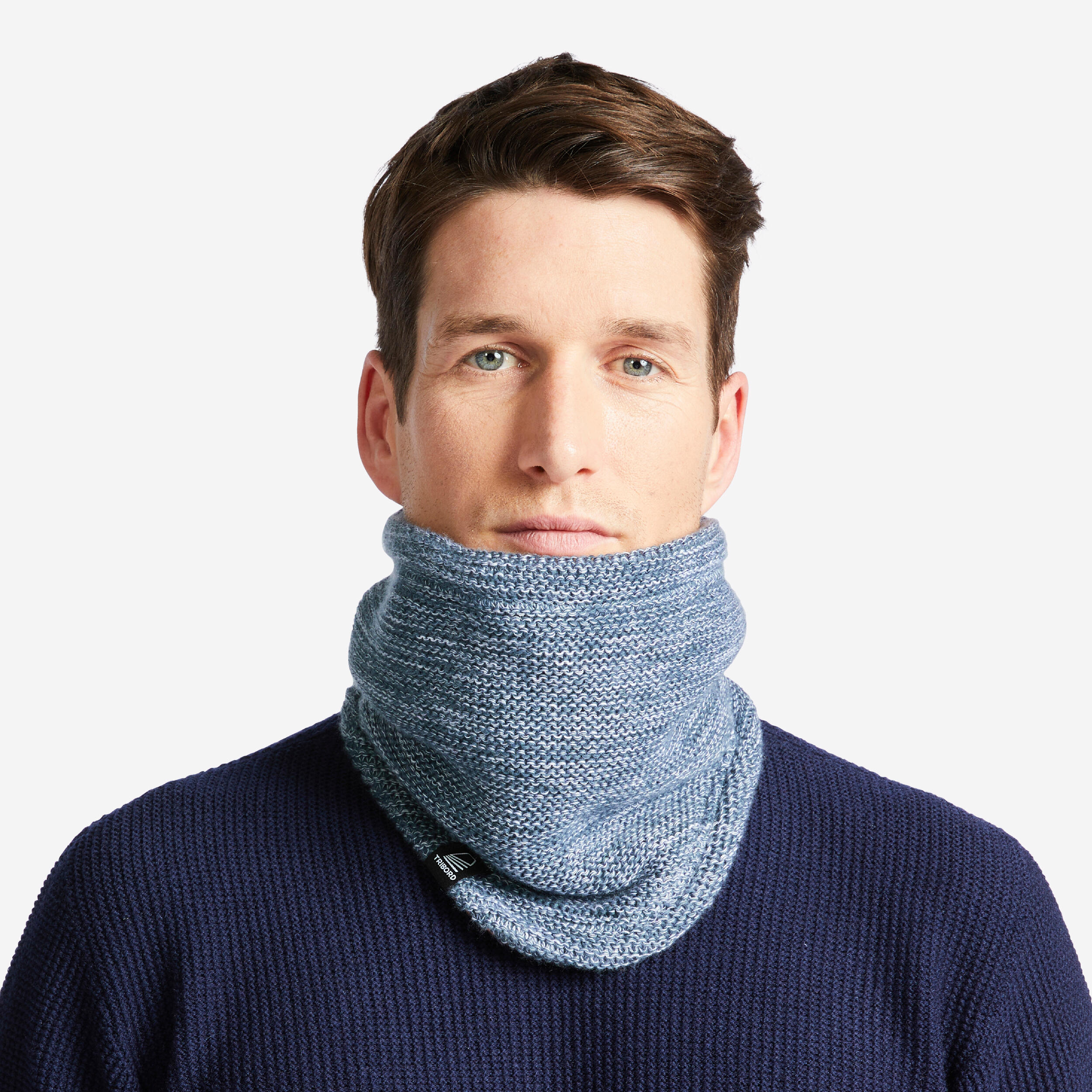 Adult warm windproof neck warmer SAILING 100-Grey marl grey - Decathlon