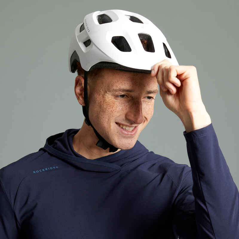 Radsport MTB Fahrradhelm - Expl 100 weiss - Decathlon