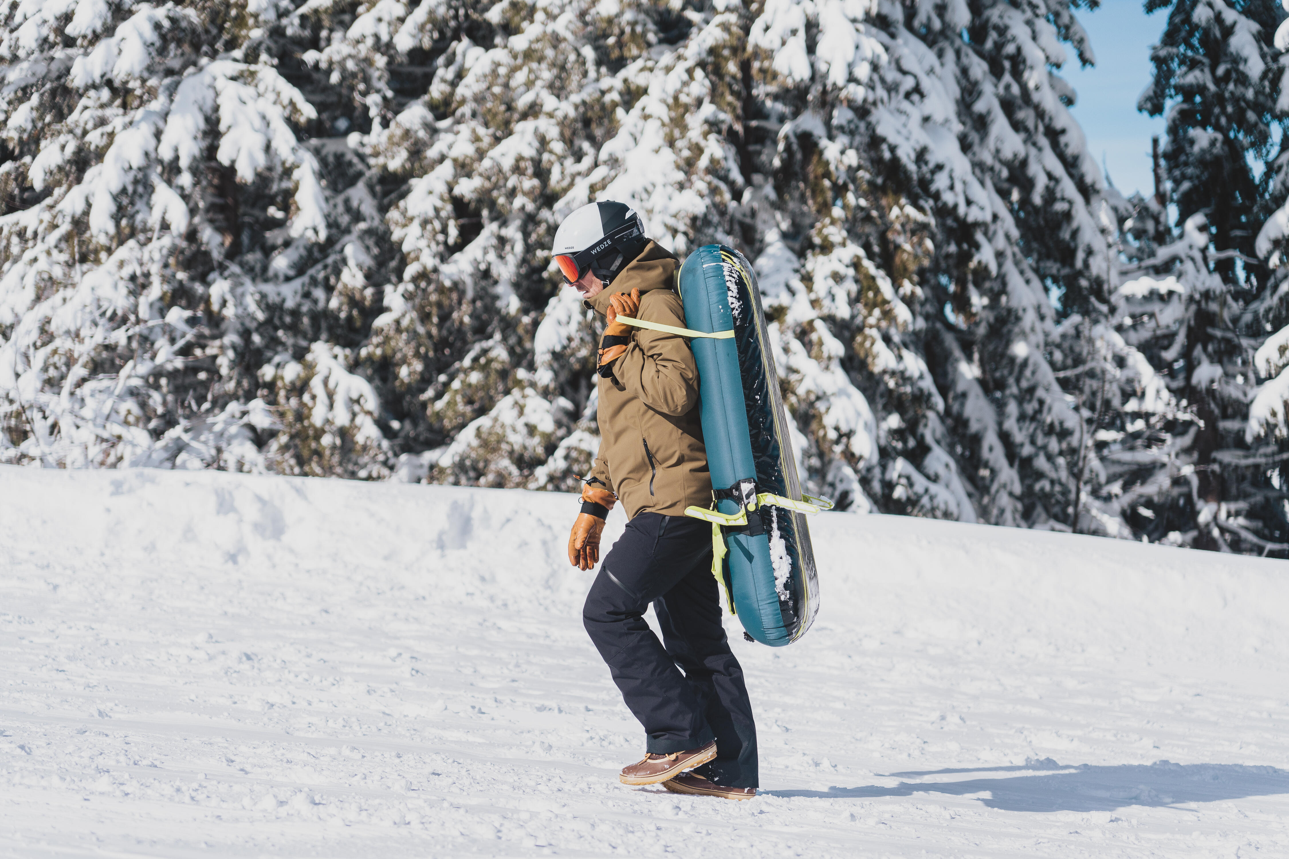 Traîneau gonflable avec freins – 900 Pumpslide - Bleu Ouragan, Vert ...
