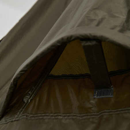 Tarp Tipi Bushcraft Bivouac Waterproof 2 Person+ Khaki - Décathlon