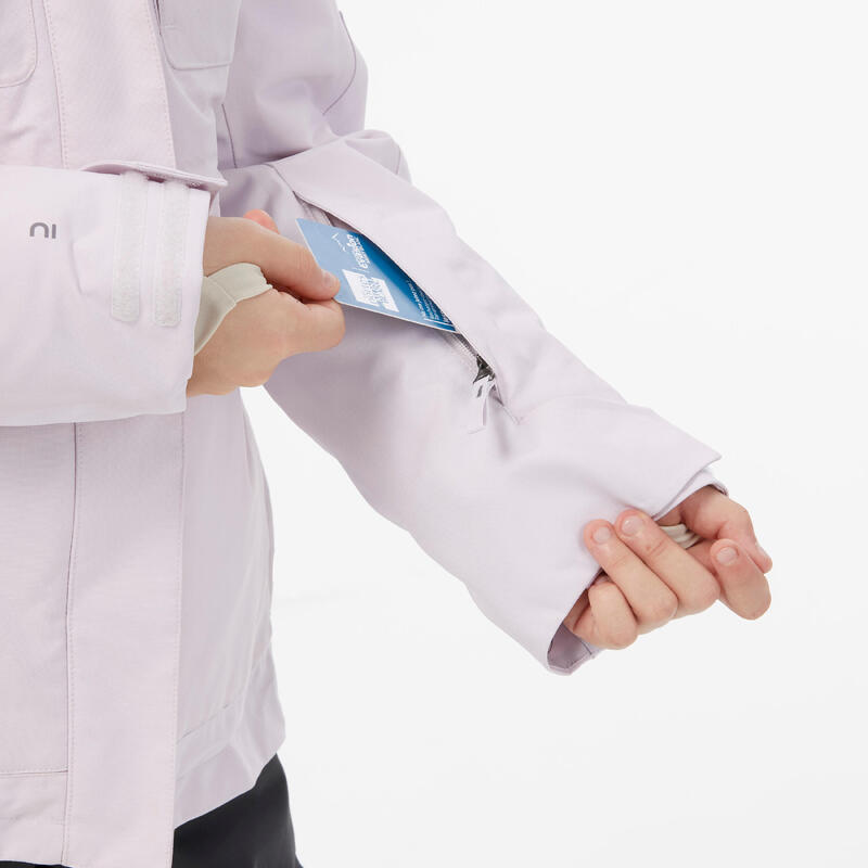 DREAMSCAPE - Geacă lungă și foarte rezistentă snowboard SNB 500 Roz ...