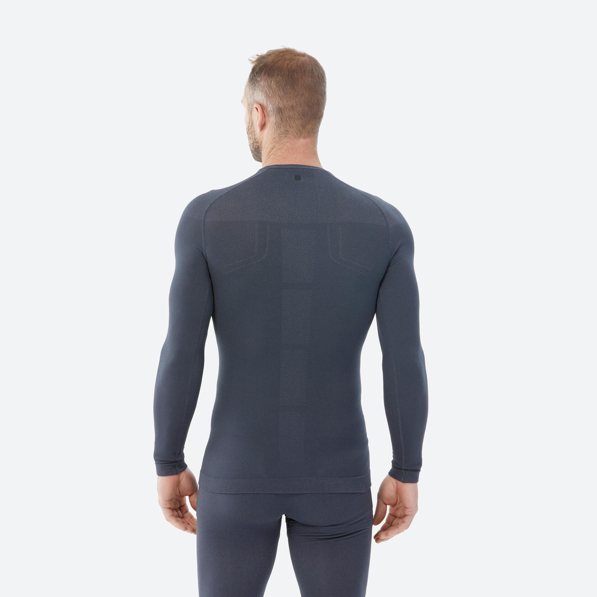 SEAMLESS Men's Ski Base Layer Top - BL 500 - Grey