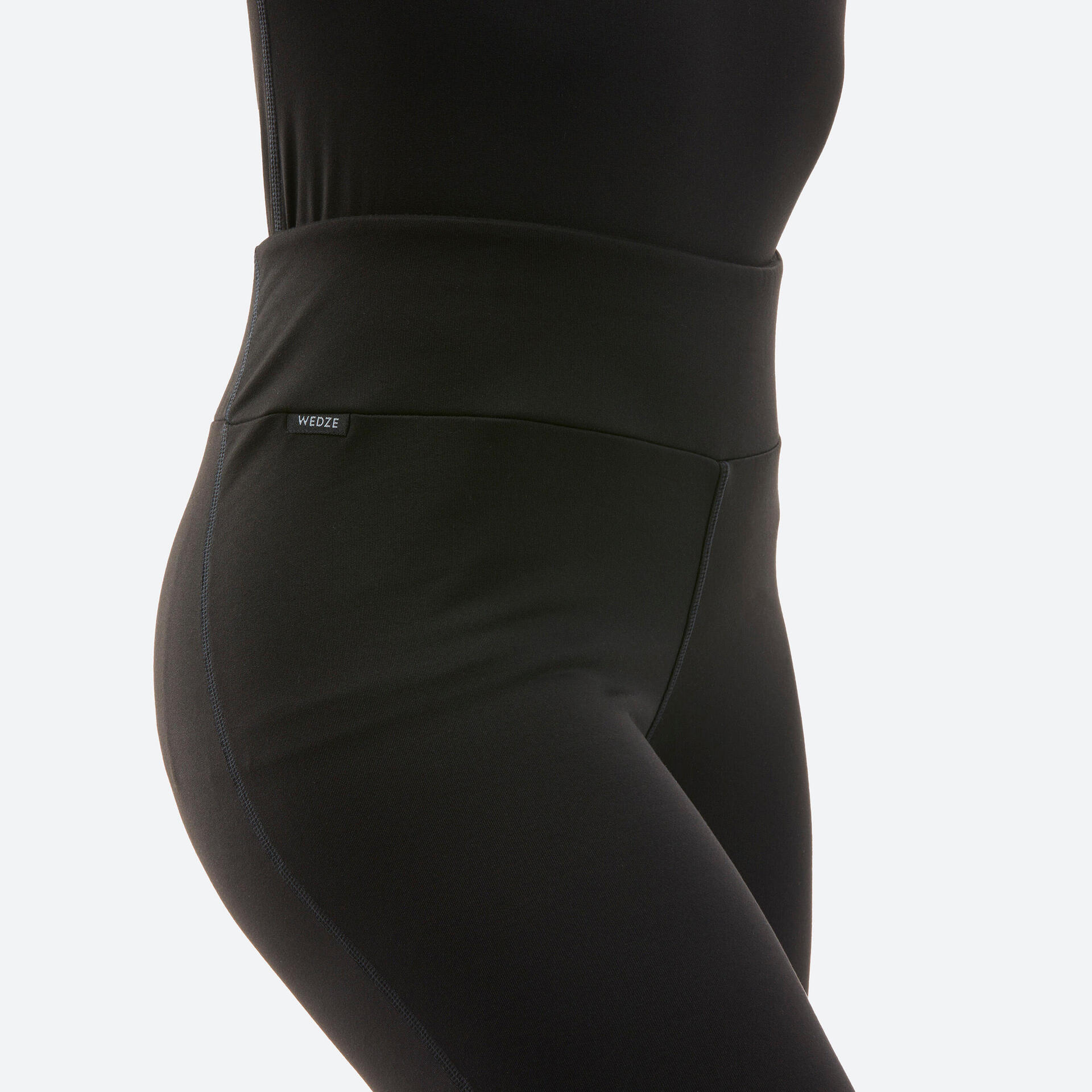 Women's Winter Thermal Base Layer Bottom 500 - Black