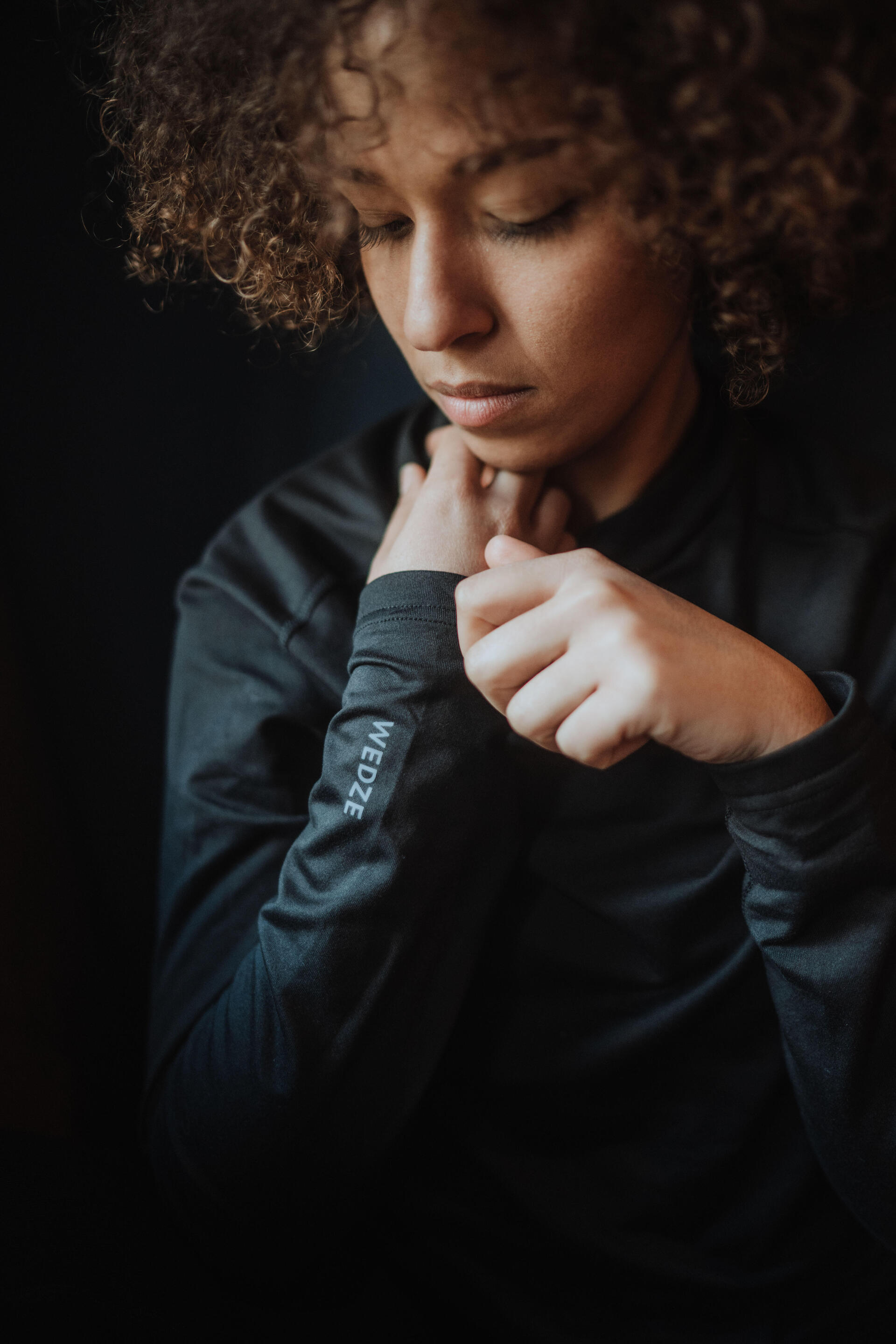 Women's Winter Thermal Base Layer Top 500 - Black