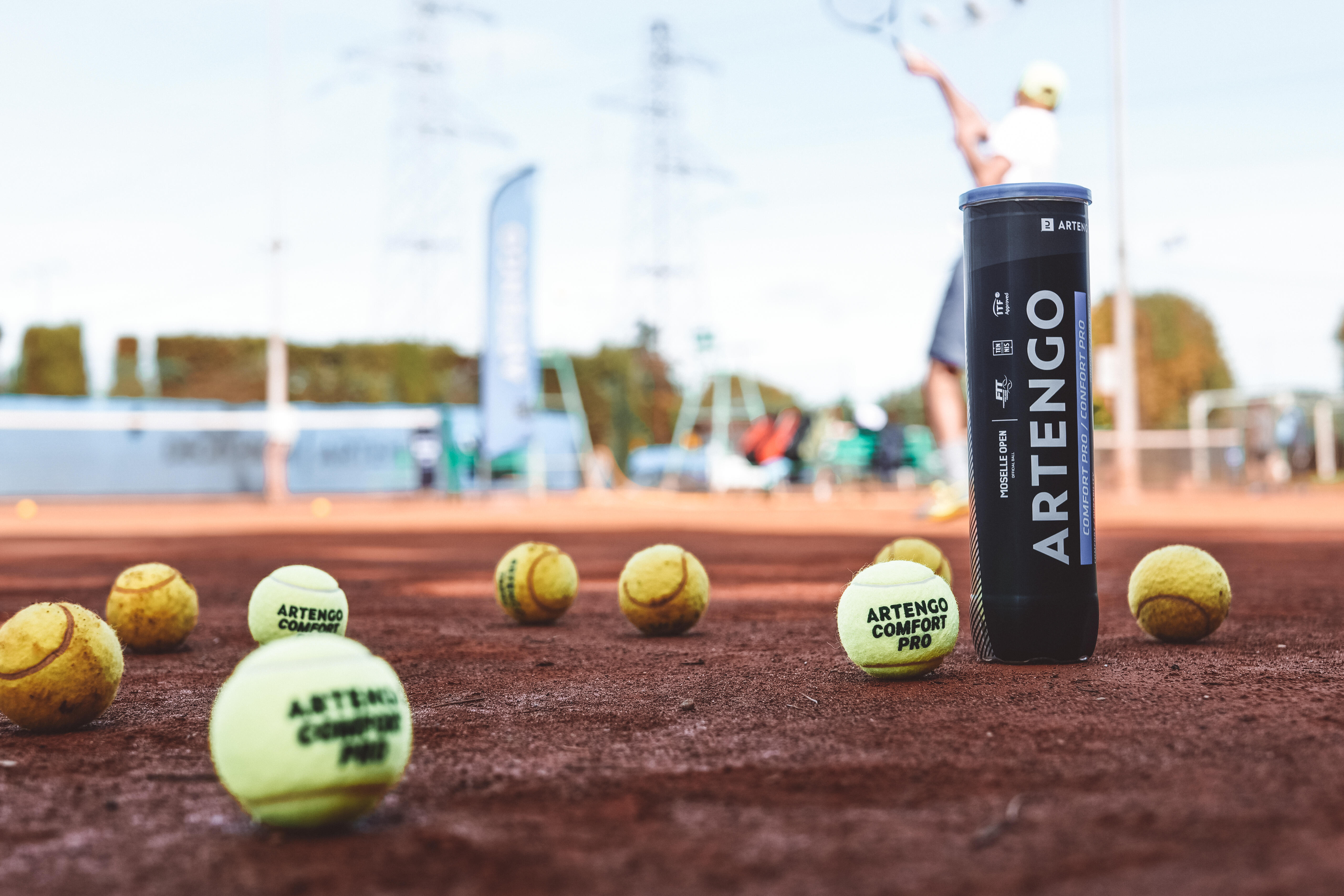 Tennis Ball *4 Twin-Pack - Comfort Pro Yellow - Artengo - Decathlon