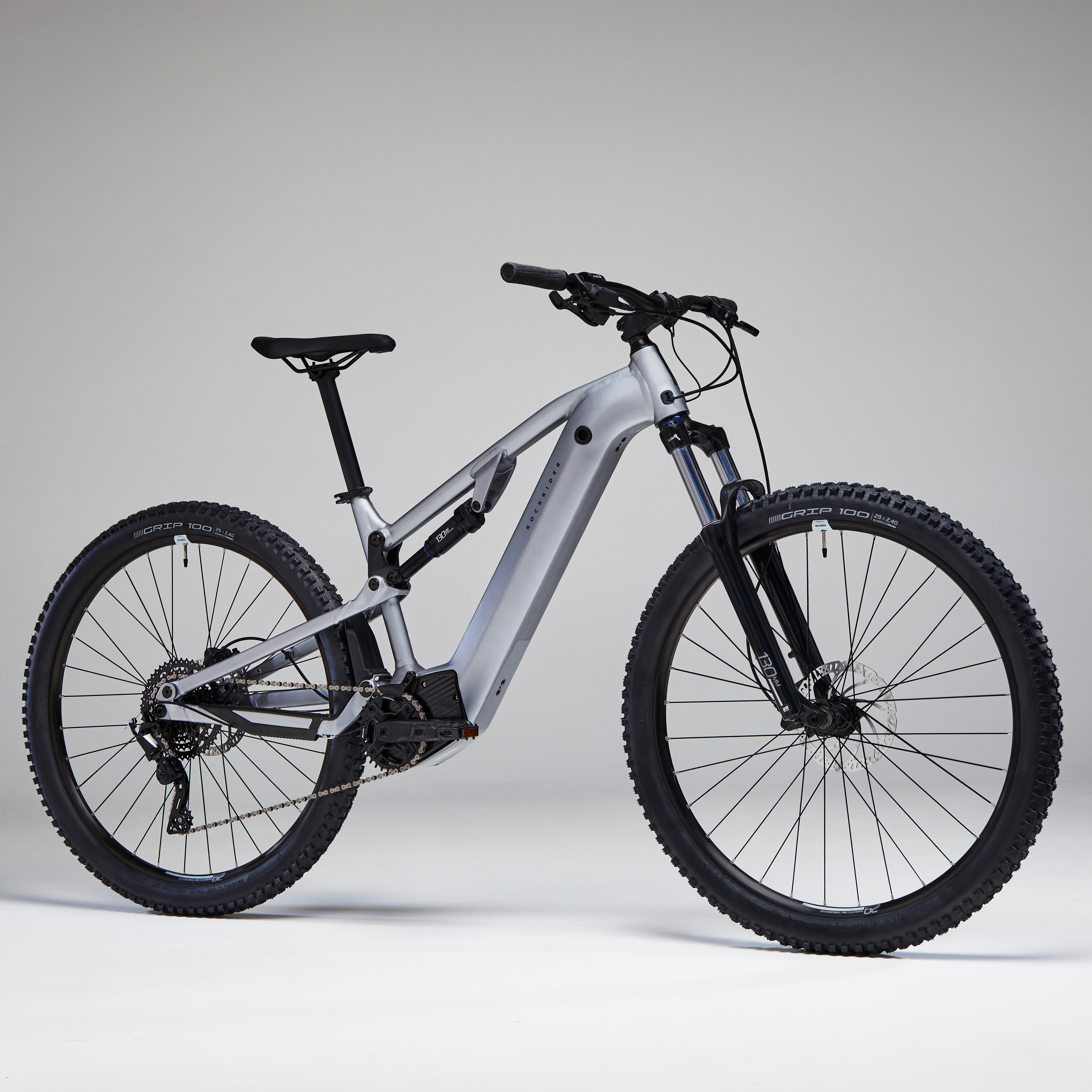 E-Mountainbike 29 Zoll E-EXPL 500S vollgefedert grau-metallic - Decathlon